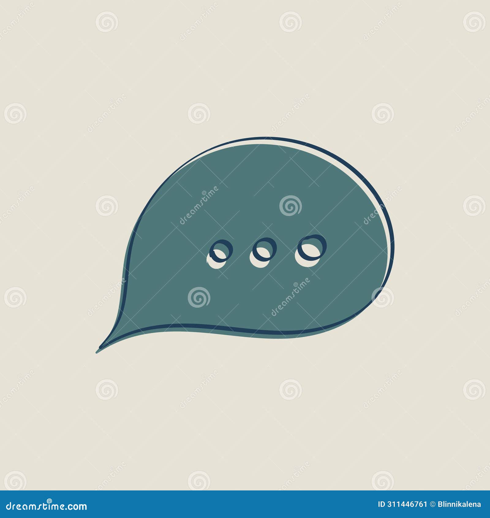 Speech Bubble with Ellipses. Chat, Conversation, Dialogue Icon. Social ...