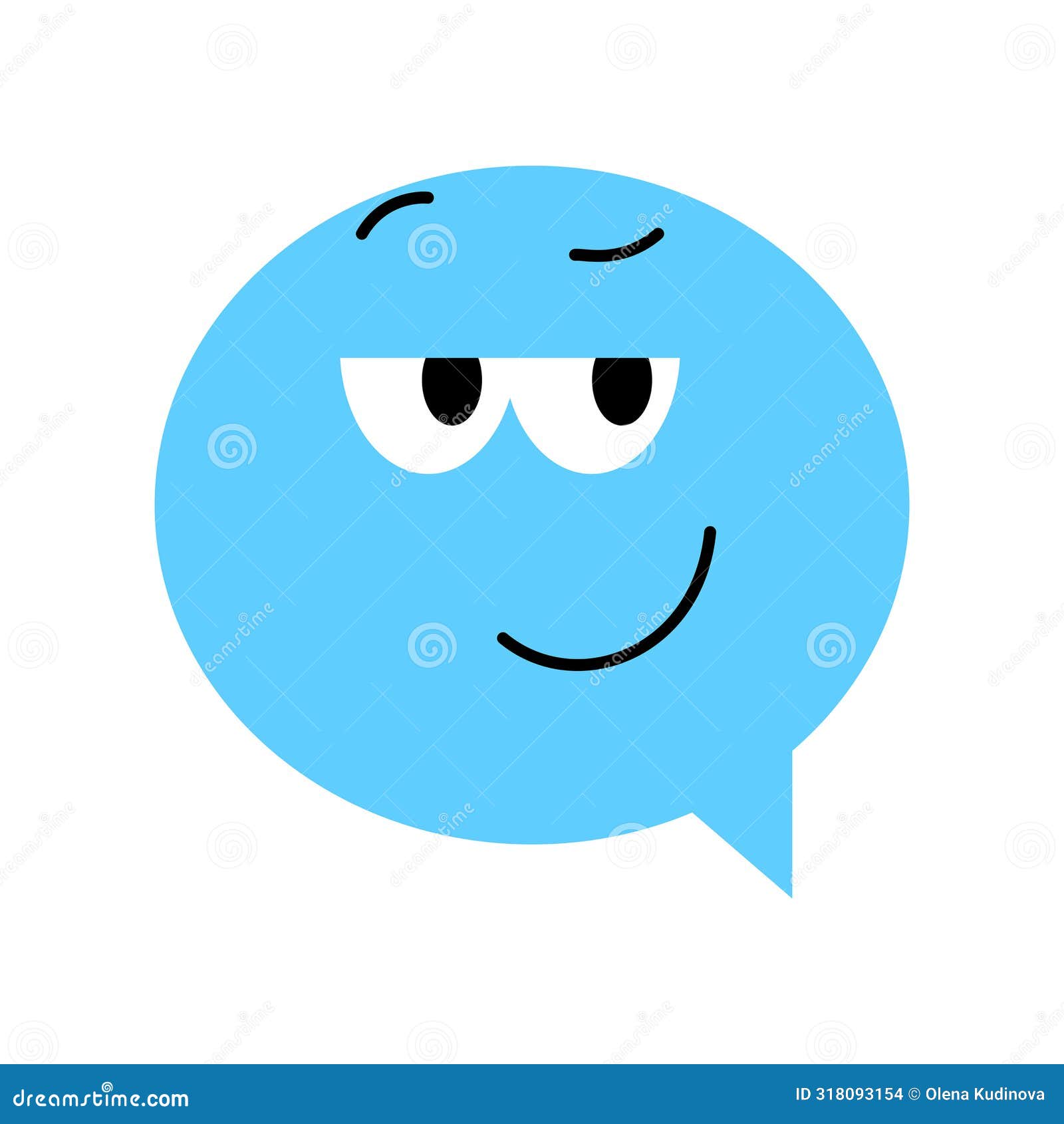 Speech Bubble Emoticon Close Up Stock Vector - Illustration of speak ...