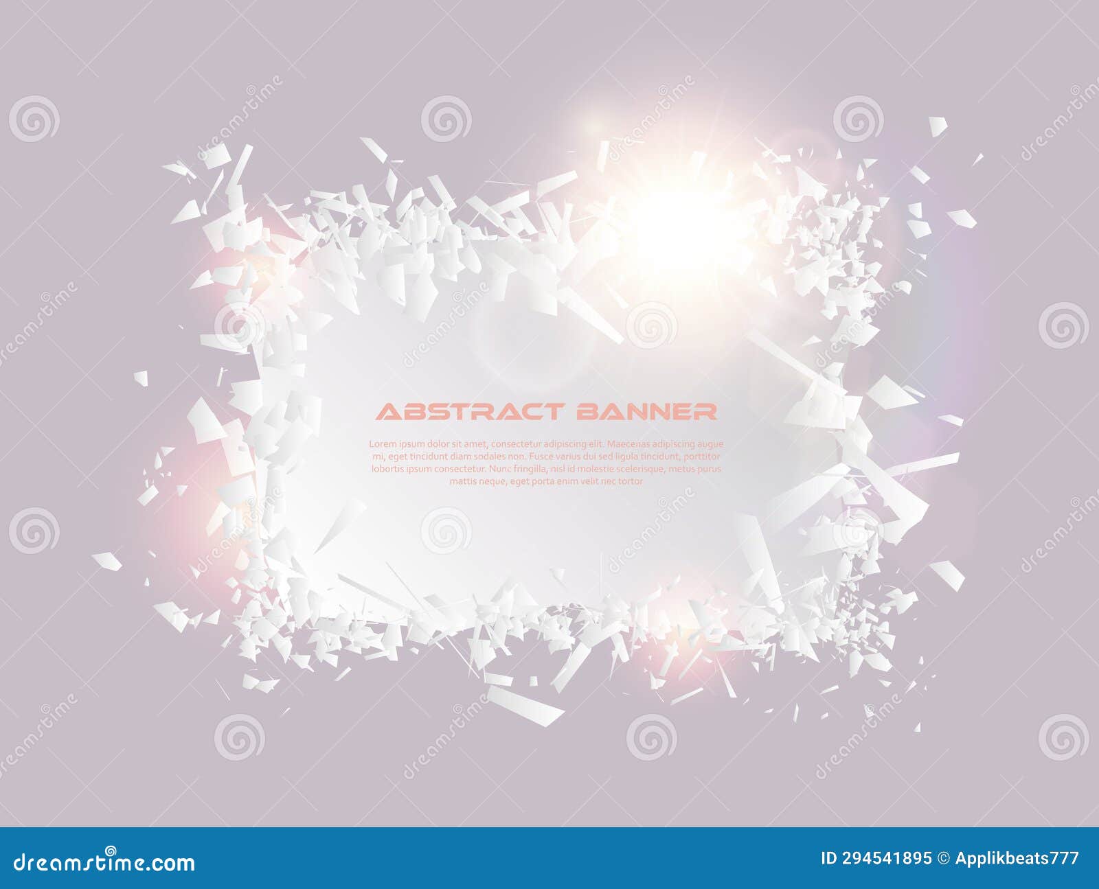 Speech Bubble, Exploding Effect. Abstract Explosion White Pieces with ...