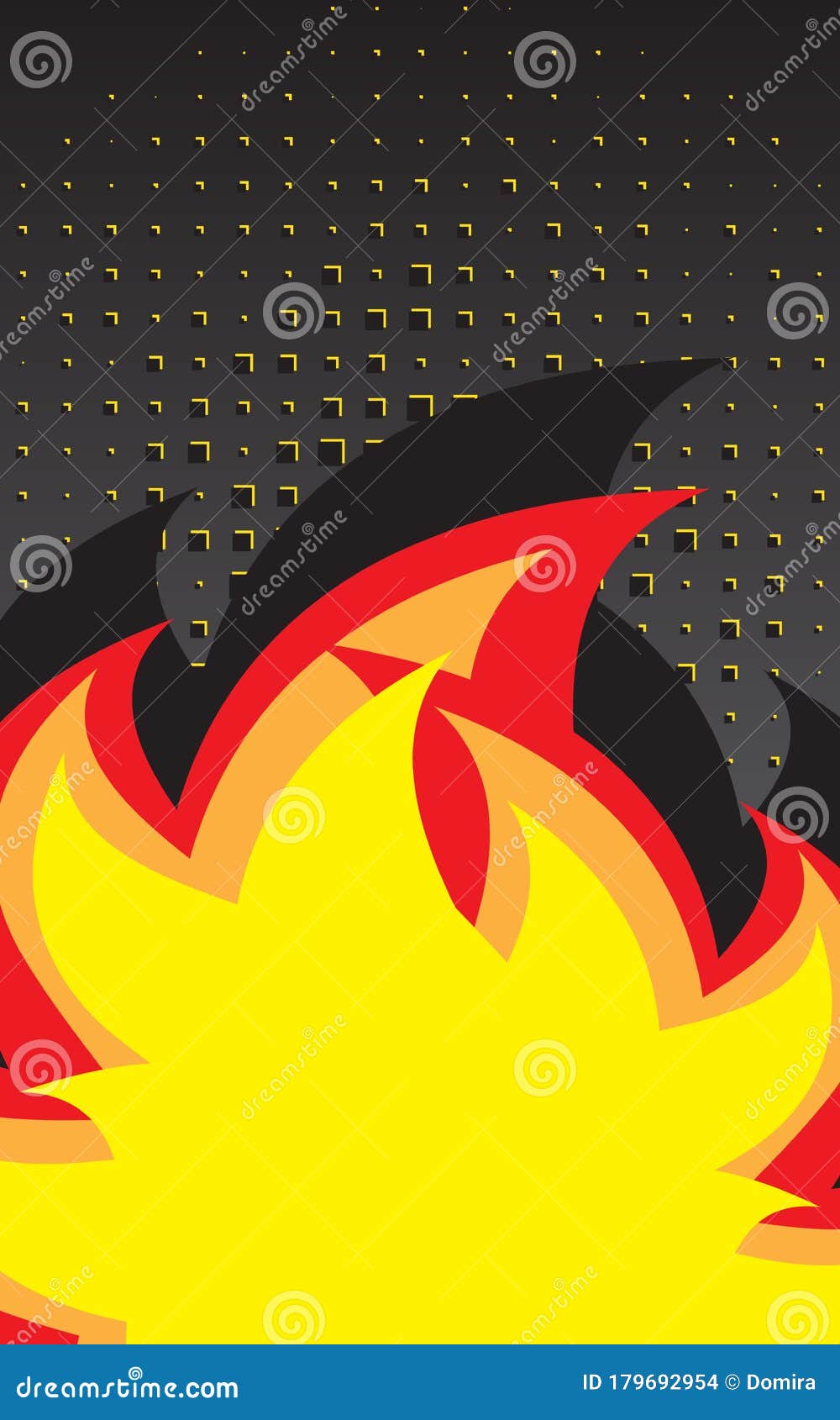 Speech Bubble in Form of Fire or Burning Flame. Pop Art Cloud Stock ...