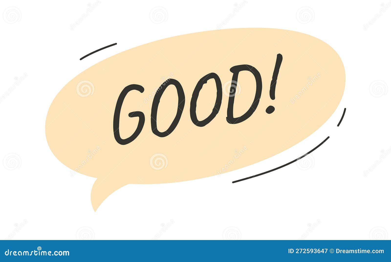 Speech Bubble Good Announcement Stock Vector - Illustration of shape ...