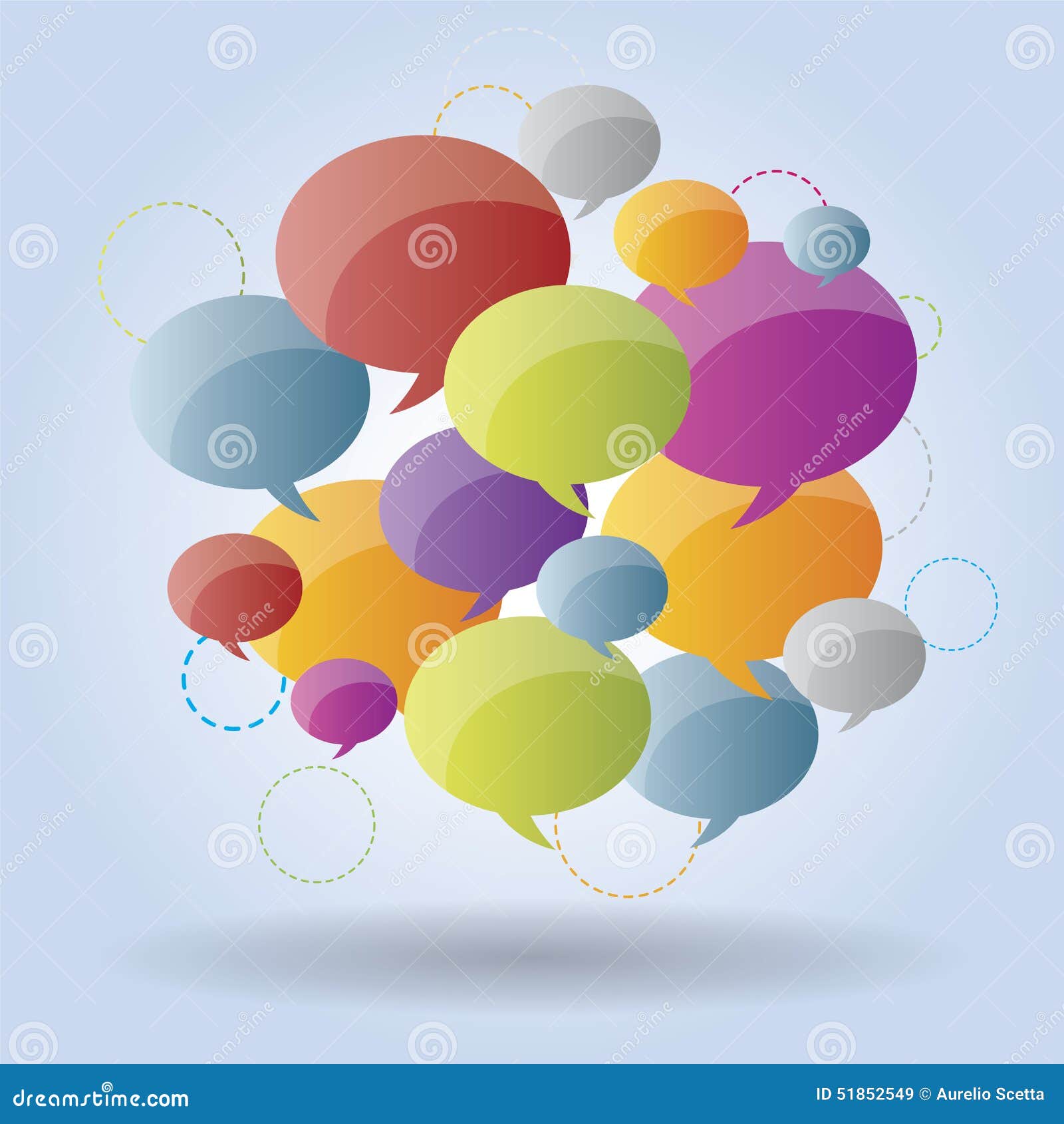 Speech bubble group stock vector. Illustration of green - 51852549