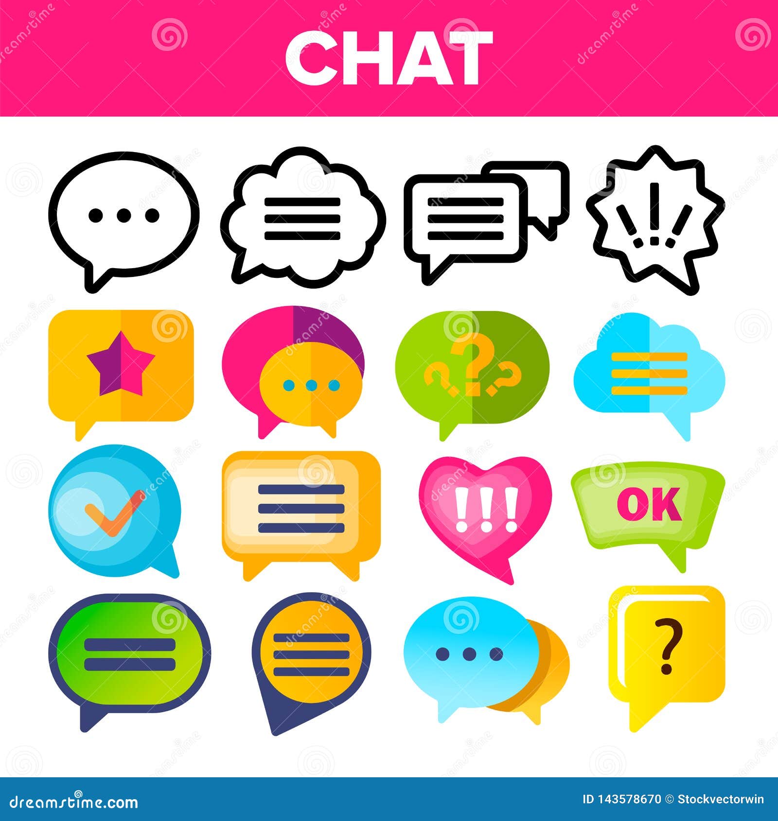 Speech Bubble Icon Set Vector. Chat Dialog Conversation Speech Bubbles ... Speech Bubble Icon Set Vector. Chat Dialog Conversation Speech Bubbles ...