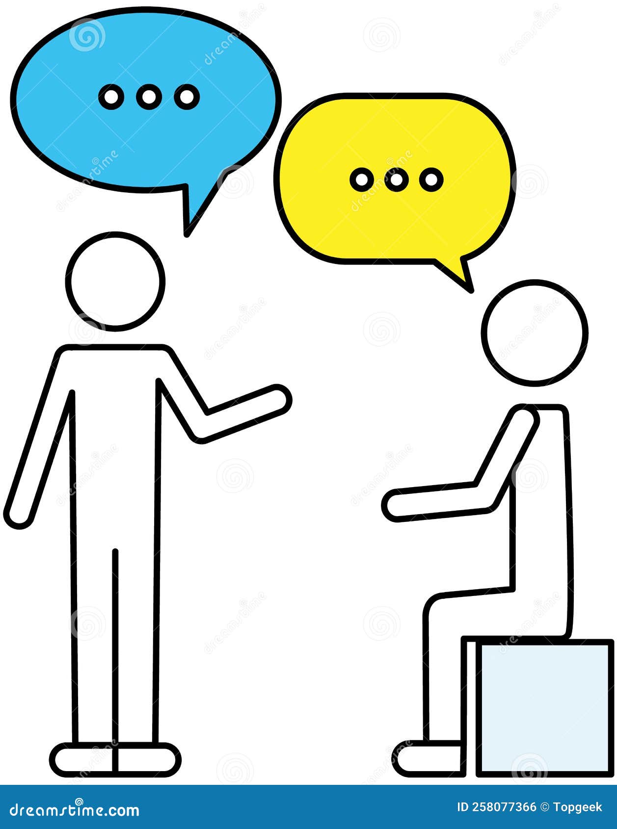 Speech Bubble Icon. Social Media Messages, Comic Bubbles and Chats ...