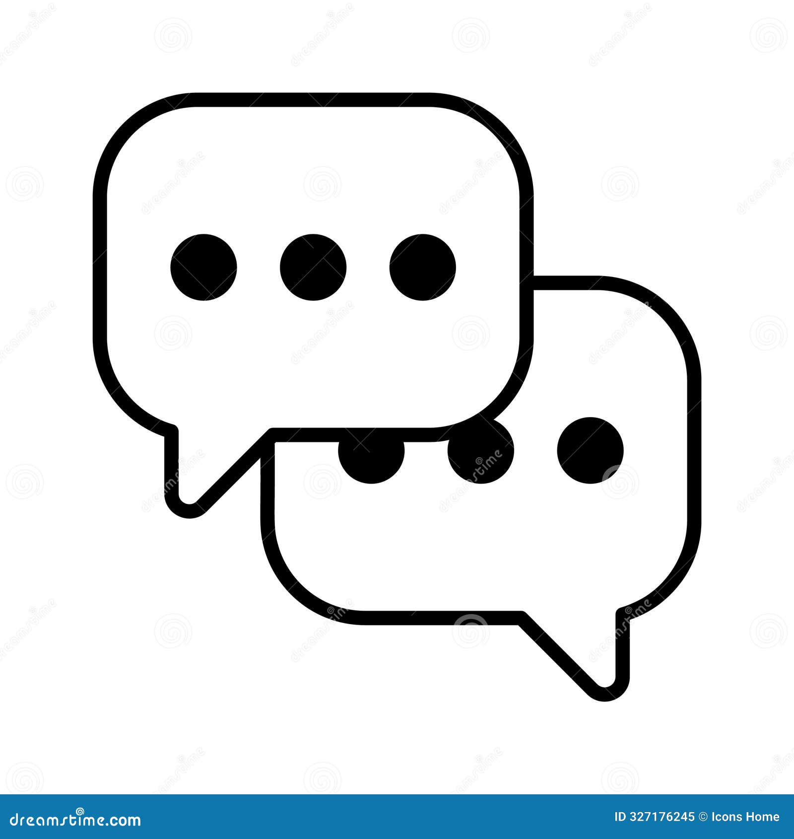 A Speech Bubble Icon, Used To Represent Dialogue, Comments, and ...