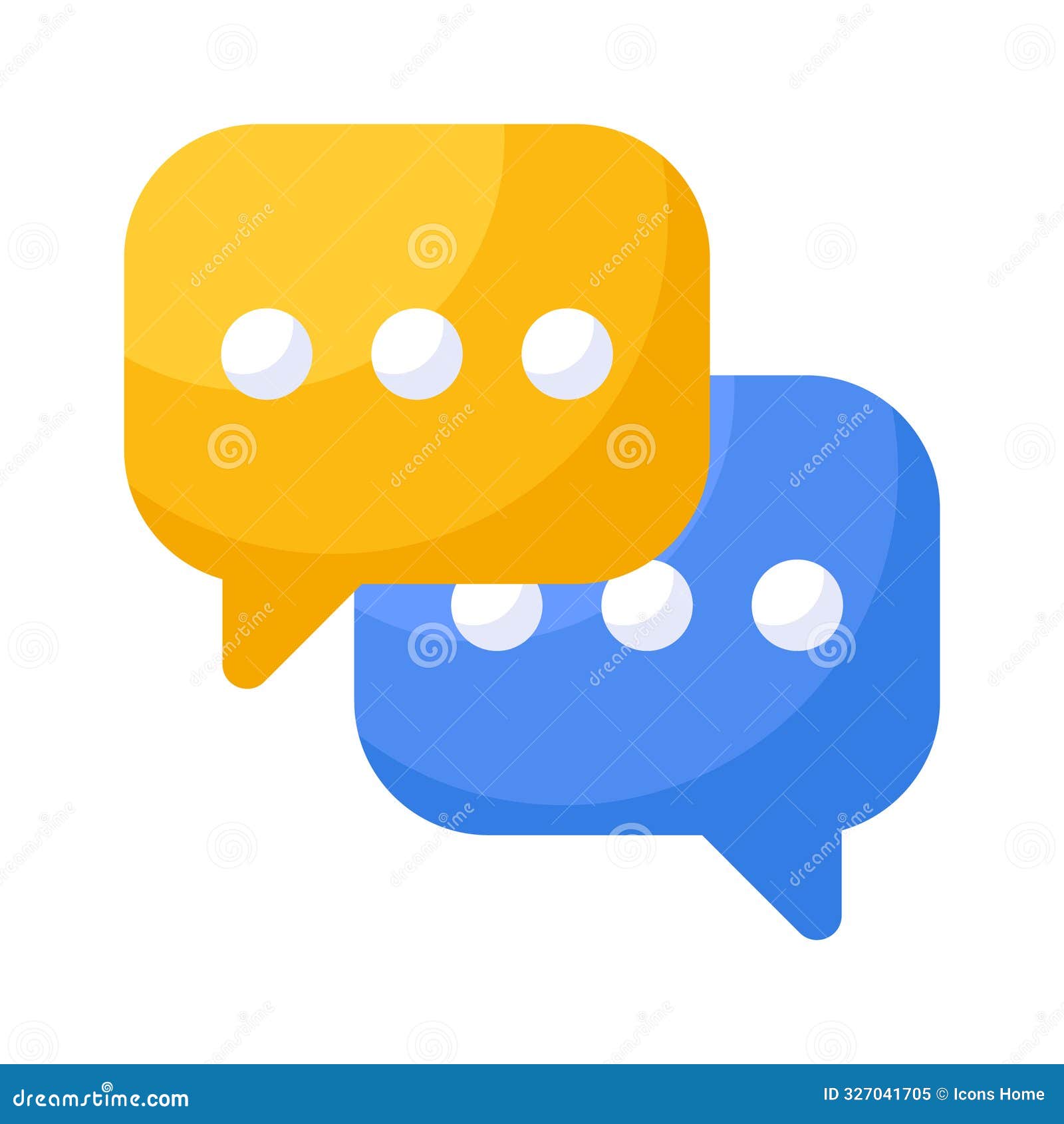 A Speech Bubble Icon, Used To Represent Dialogue, Comments, and ...