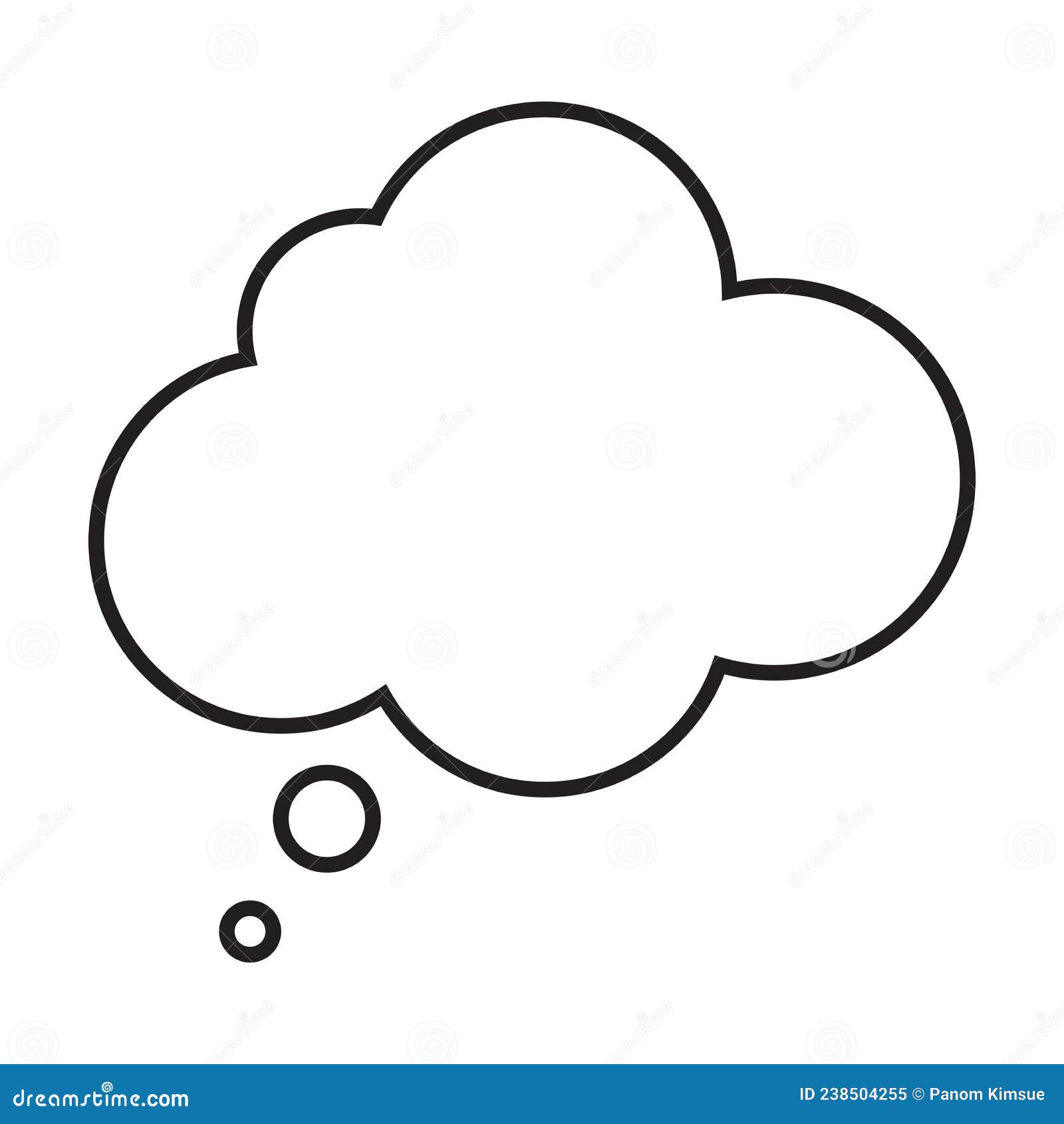 Speech Bubble Icon Vector Cloud Chat, Call Out, Chat Think Symbol ...