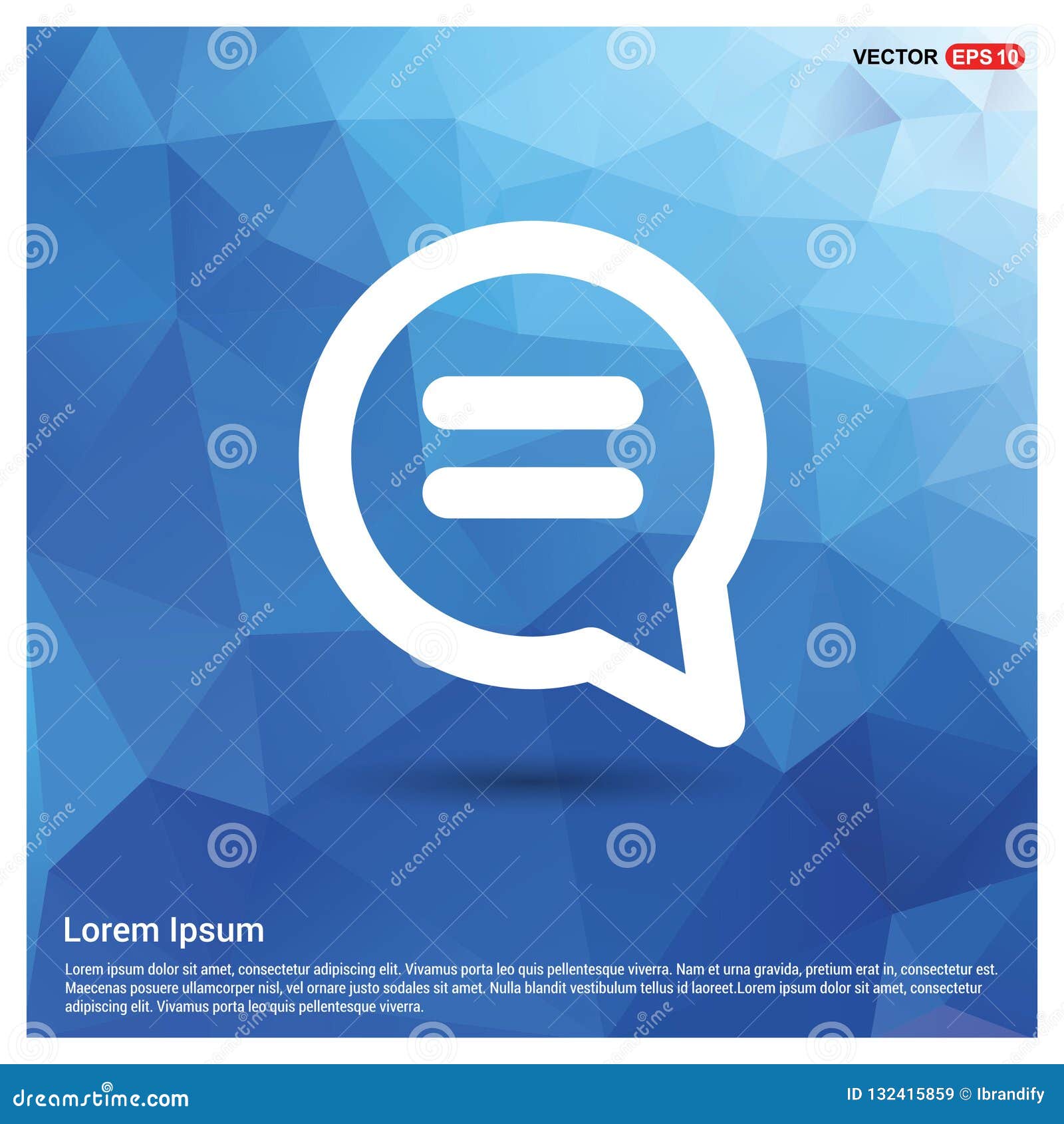 Speech bubble icon stock vector. Illustration of black - 132415859