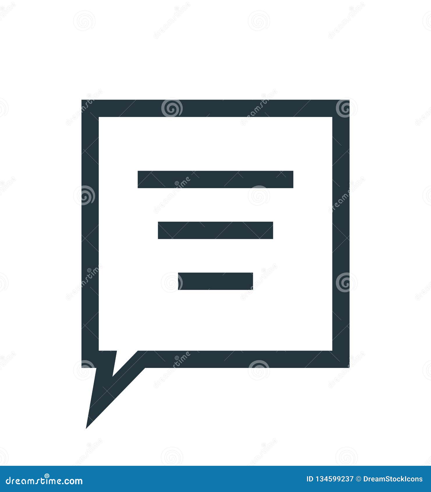 Speech Bubble Icon Vector Sign and Symbol Isolated on White Background ...