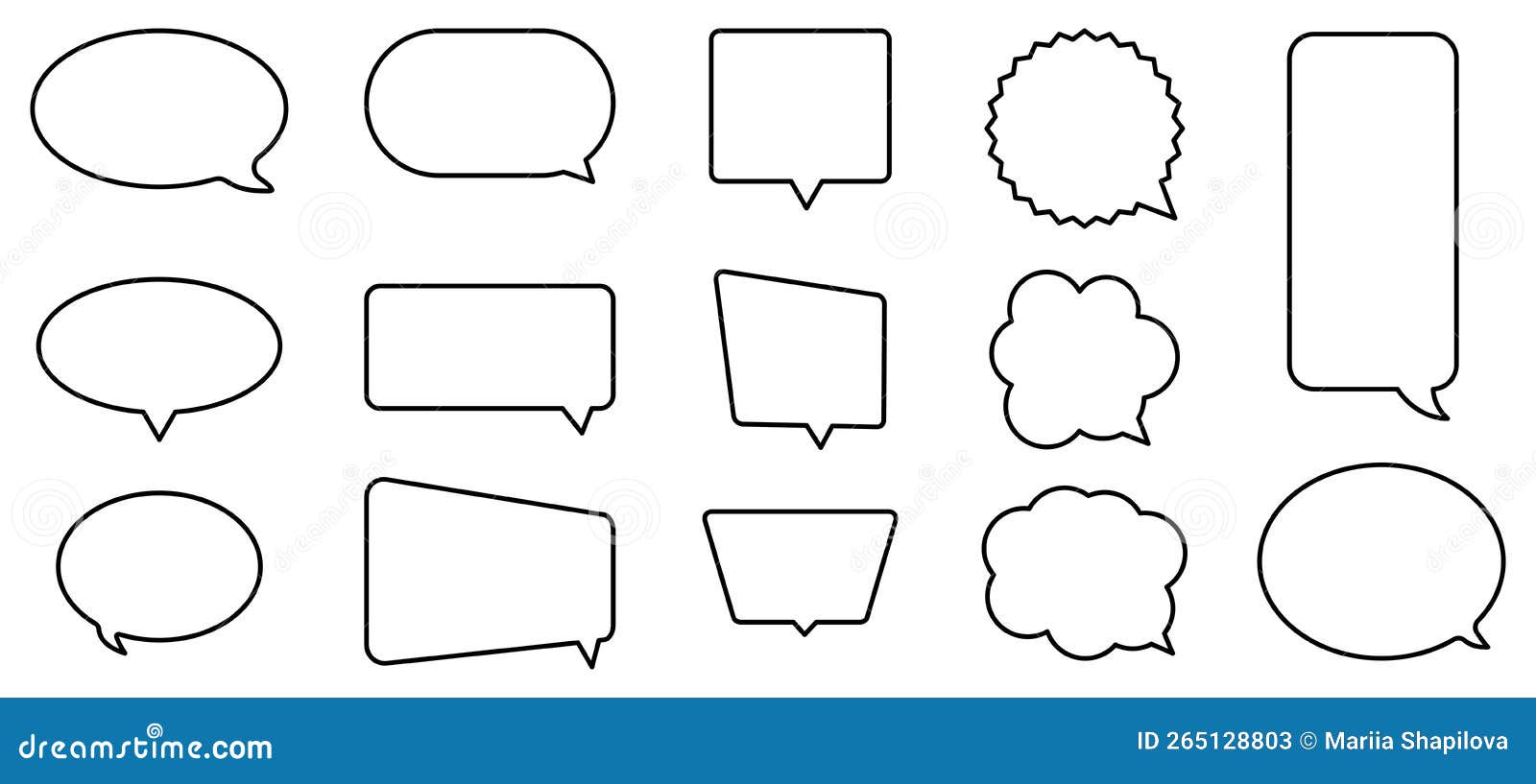 Speech bubble icons stock illustration. Illustration of messenger ...