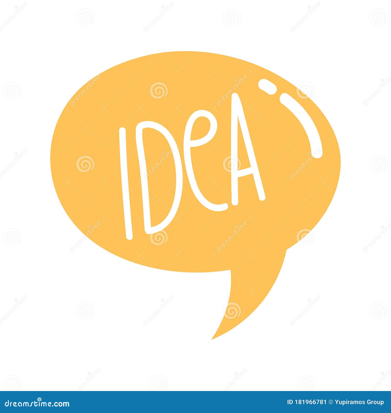 Speech Bubble Idea Creativity Isolated Icon Design Stock Vector ...