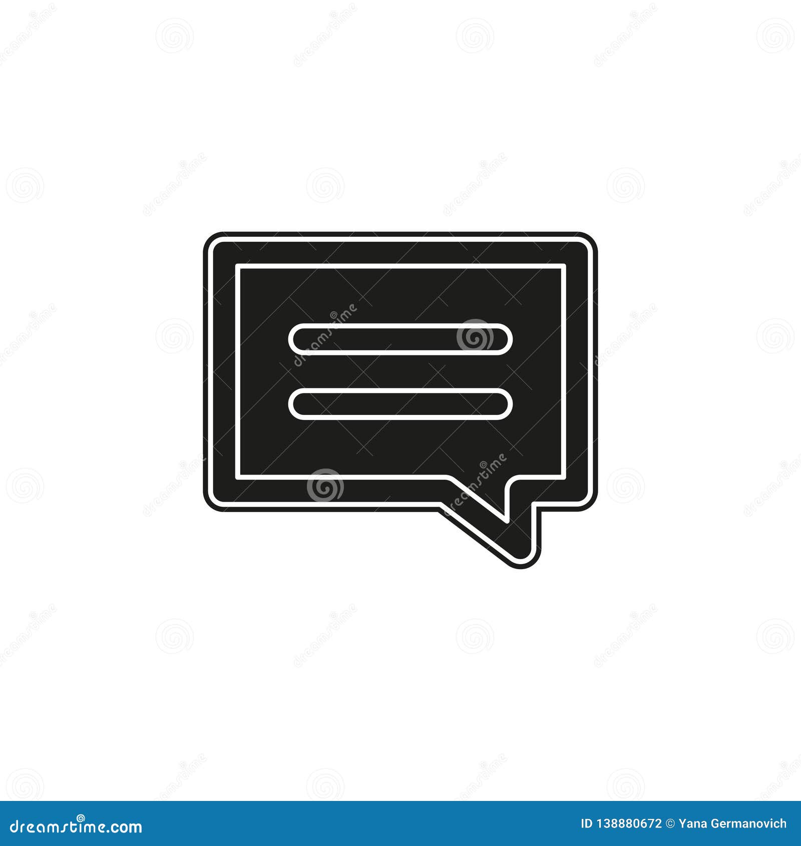 Speech Bubble Illustration, Communication Icon - Conversation Symbol ...