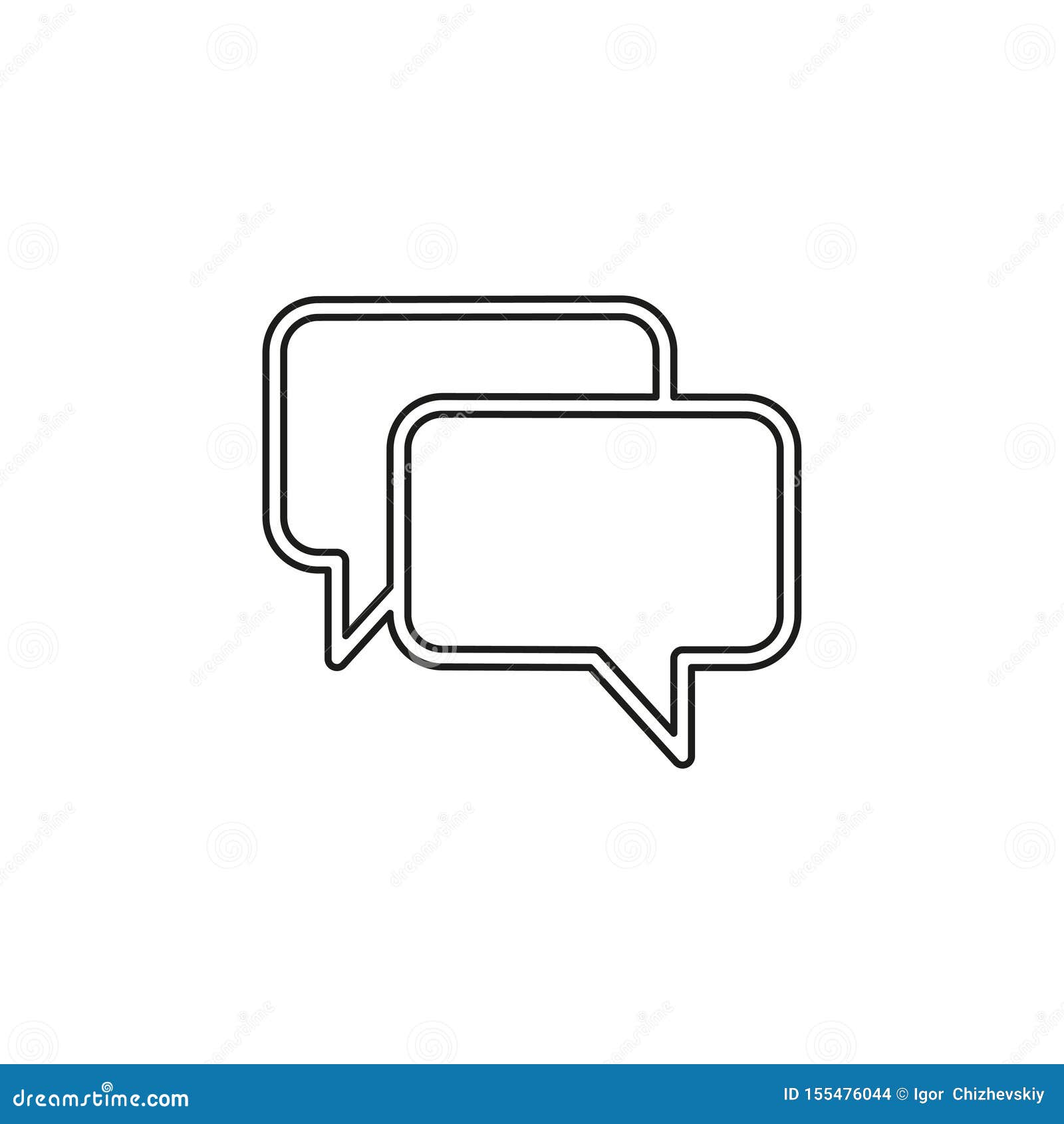 Speech Bubble Illustration, Communication Icon Stock Vector ...