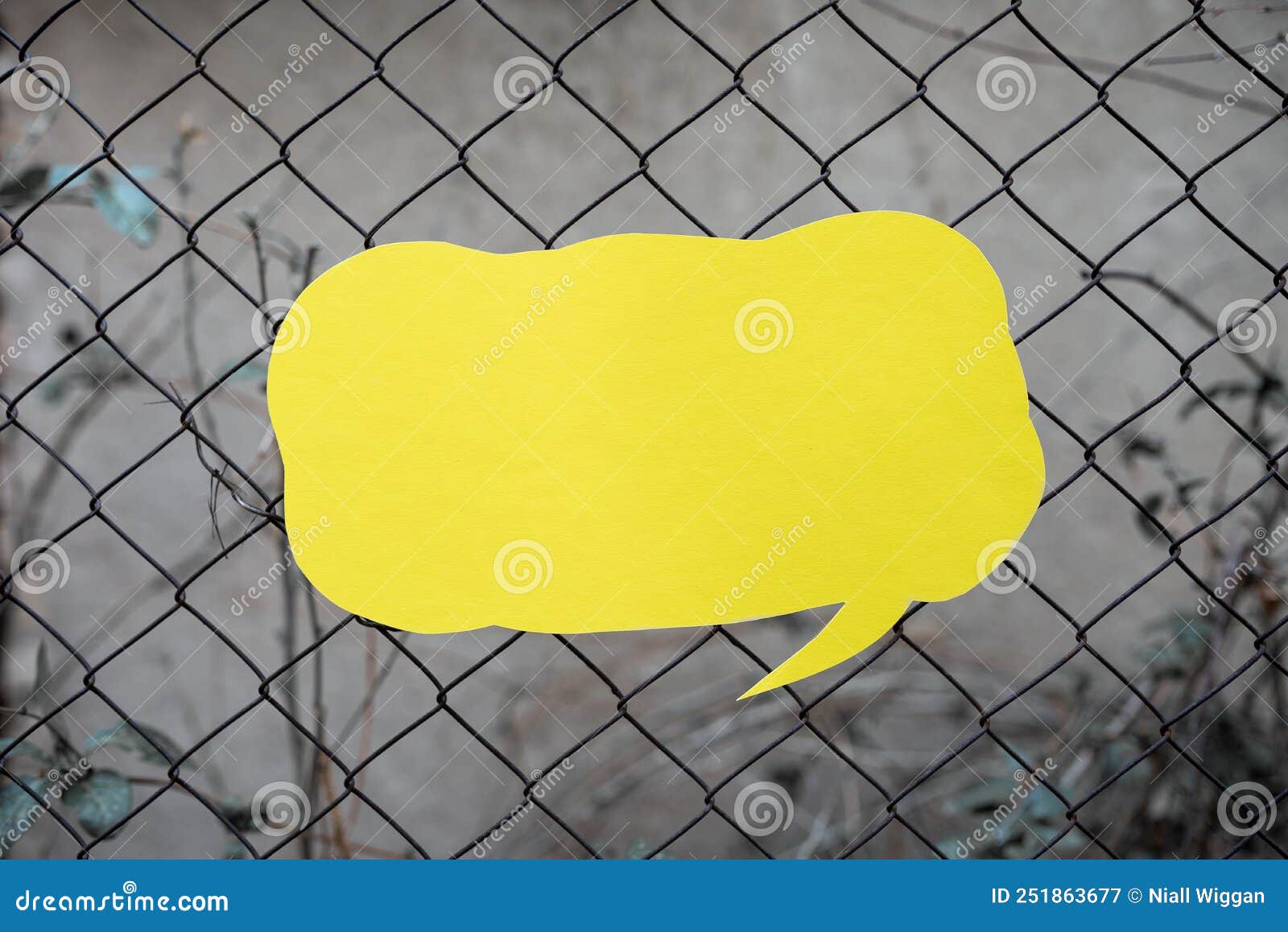 Speech Bubble with Important Informations Placed in Front of Net ...