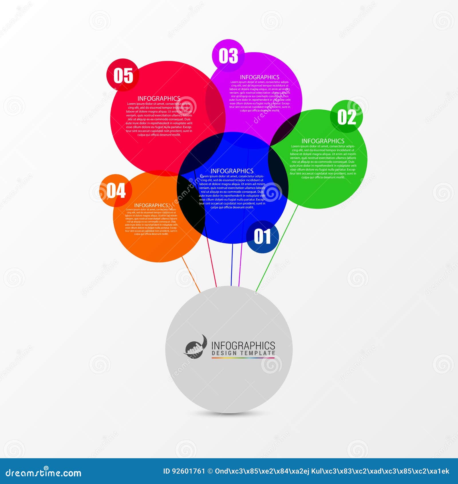 Speech Bubble Infographic Template. Business Concept Stock Vector ...