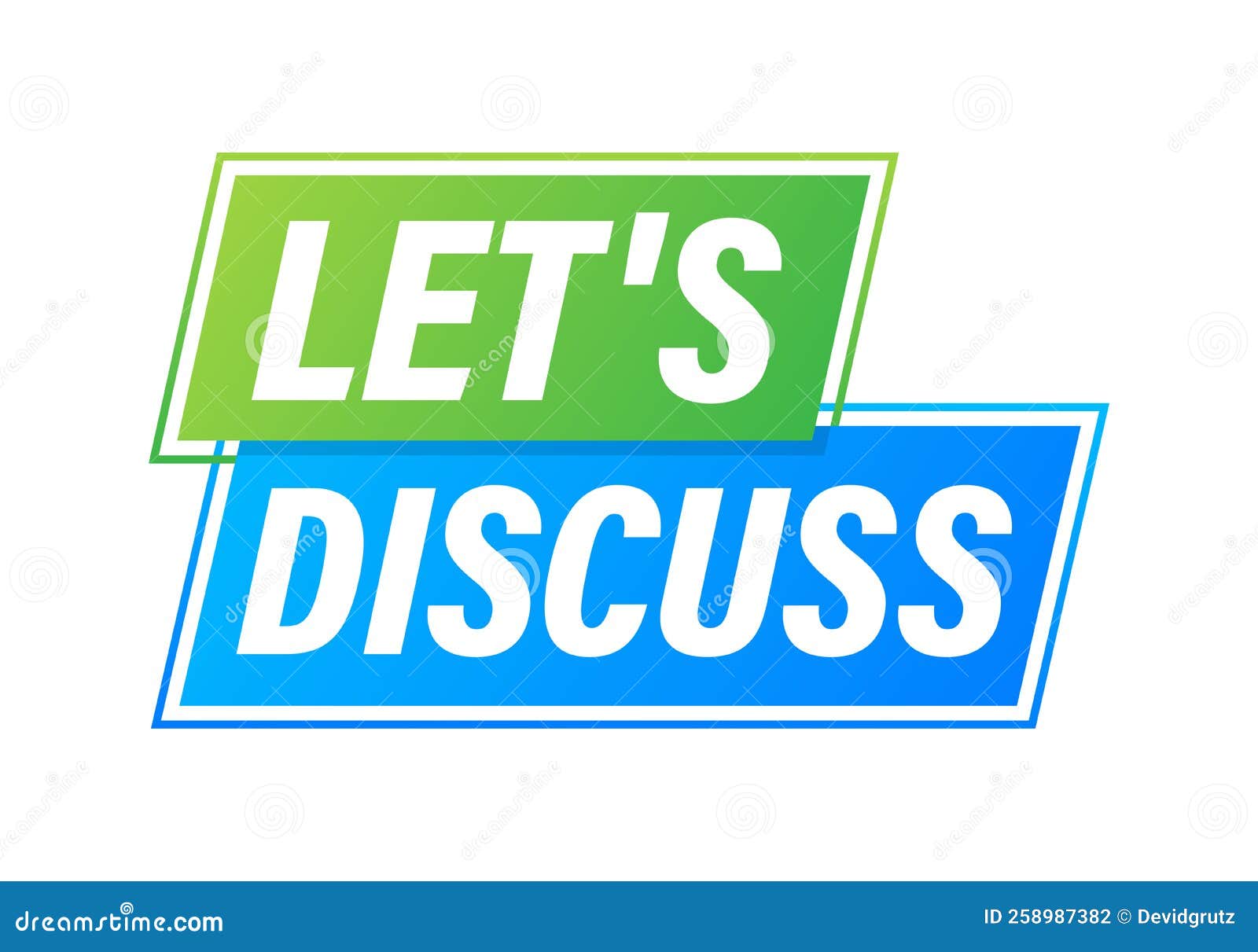 Speech Bubble with Lets Discuss Text. Megaphone Banner. Web Design ...