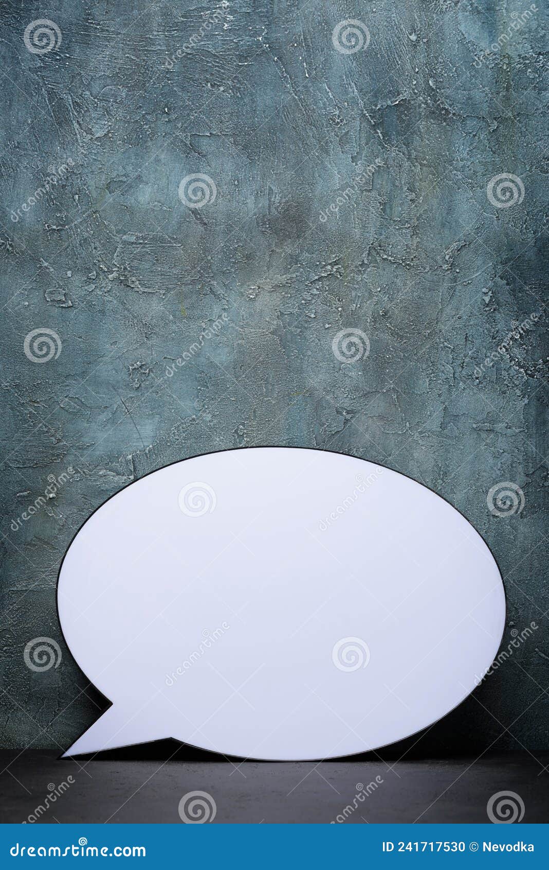 Speech Bubble Light Box on Table Stock Photo - Image of dialog, message ...