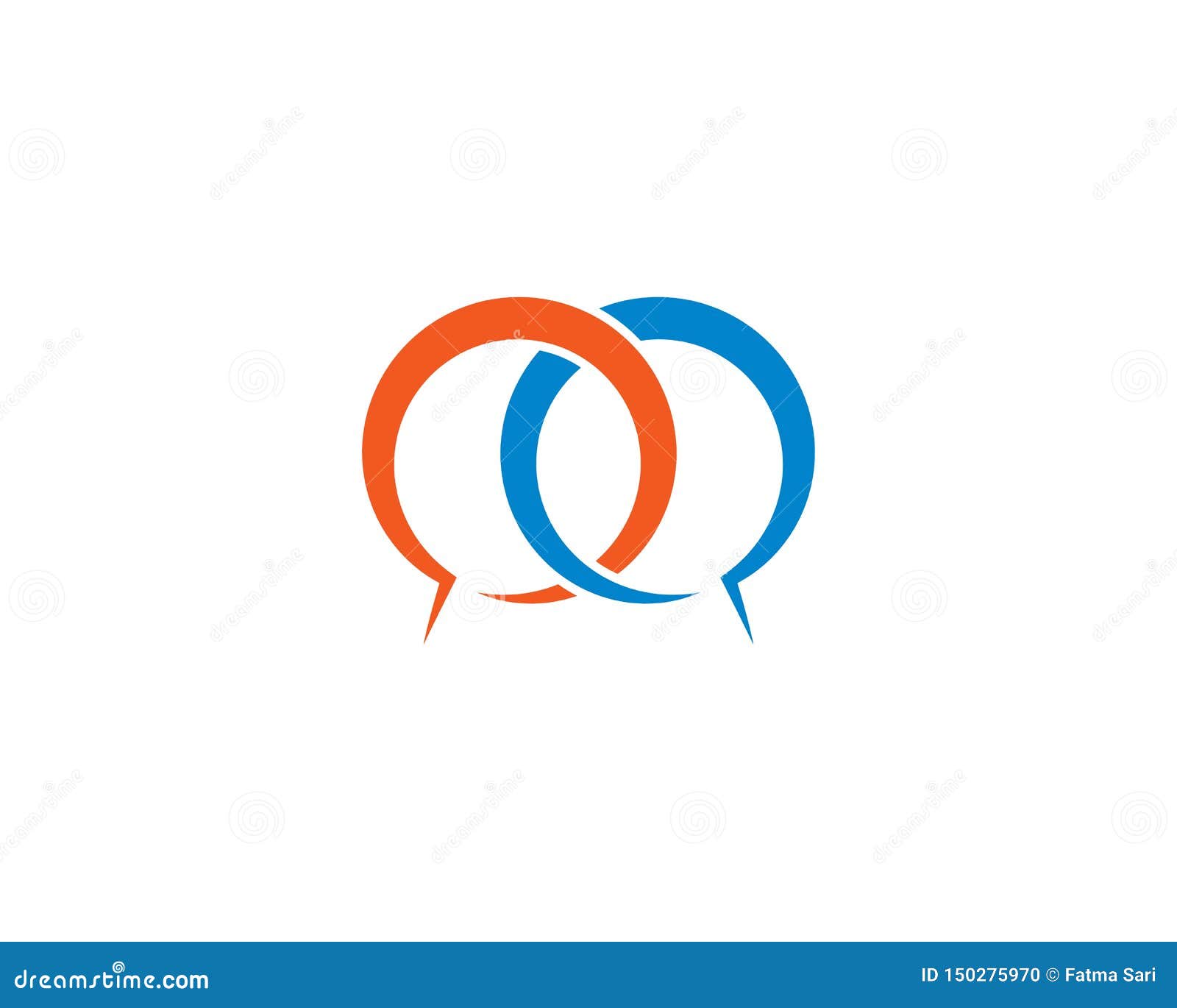Speech Bubble Logo Template Stock Vector - Illustration of message ...