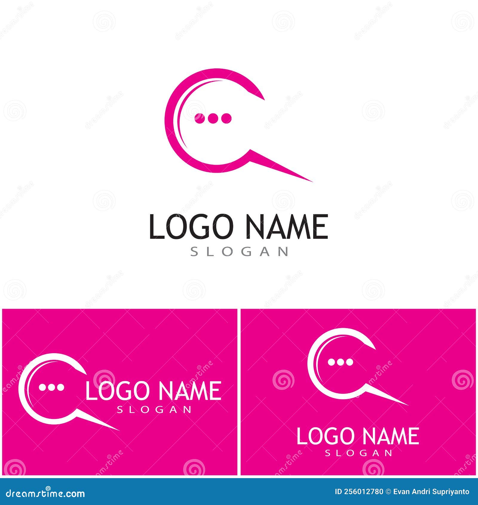 Speech Bubble Logo Template Vector Illustration Stock Vector ...