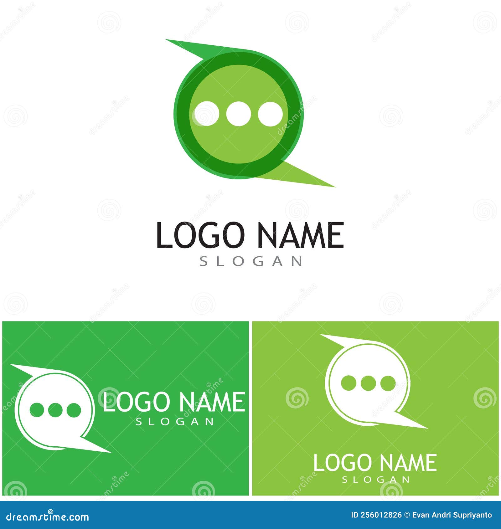 Speech Bubble Logo Template Vector Illustration Stock Vector ...