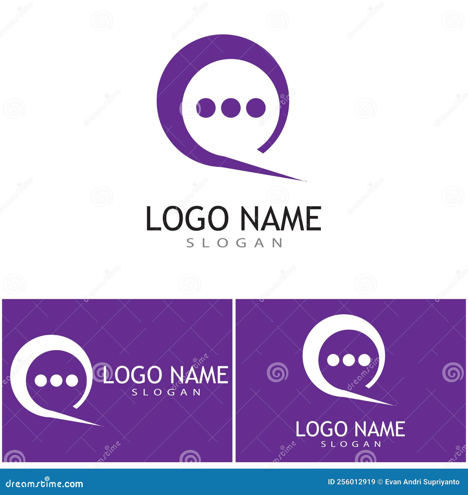 Speech Bubble Logo Template Vector Illustration Stock Vector ...