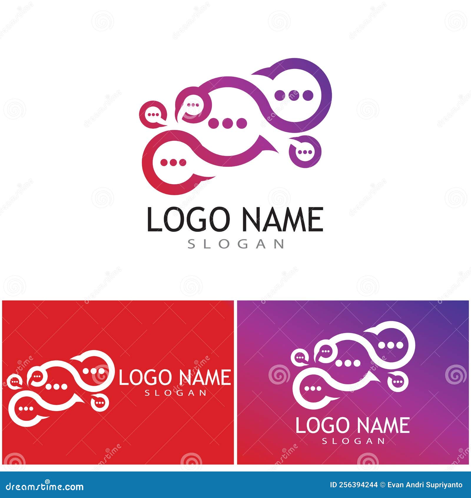 Speech Bubble Logo Template Vector Illustration Stock Vector ...