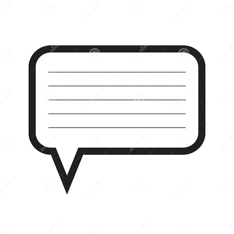 Speech bubble. Message box stock illustration. Illustration of ...