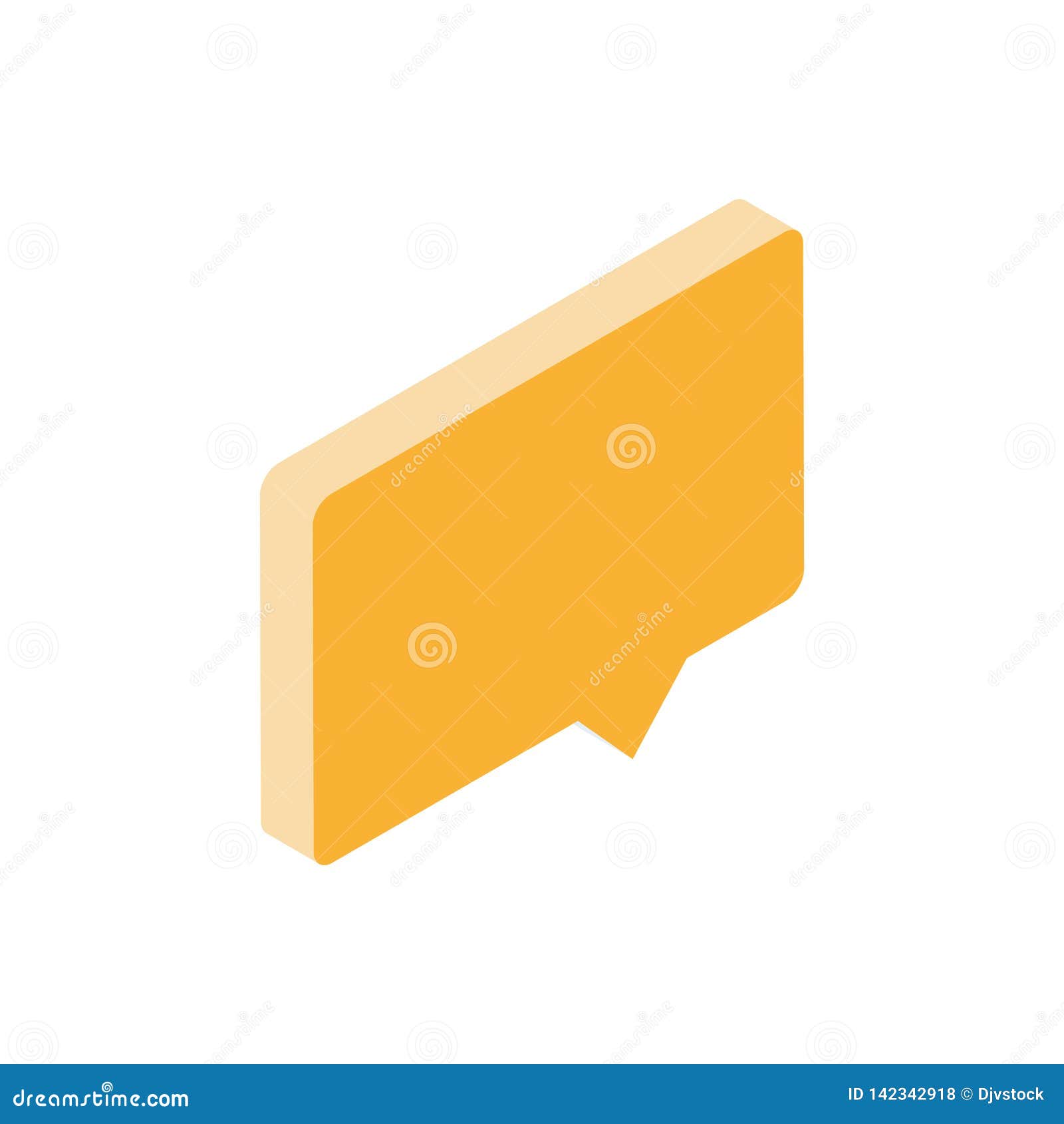 Speech bubble message icon stock vector. Illustration of element ...