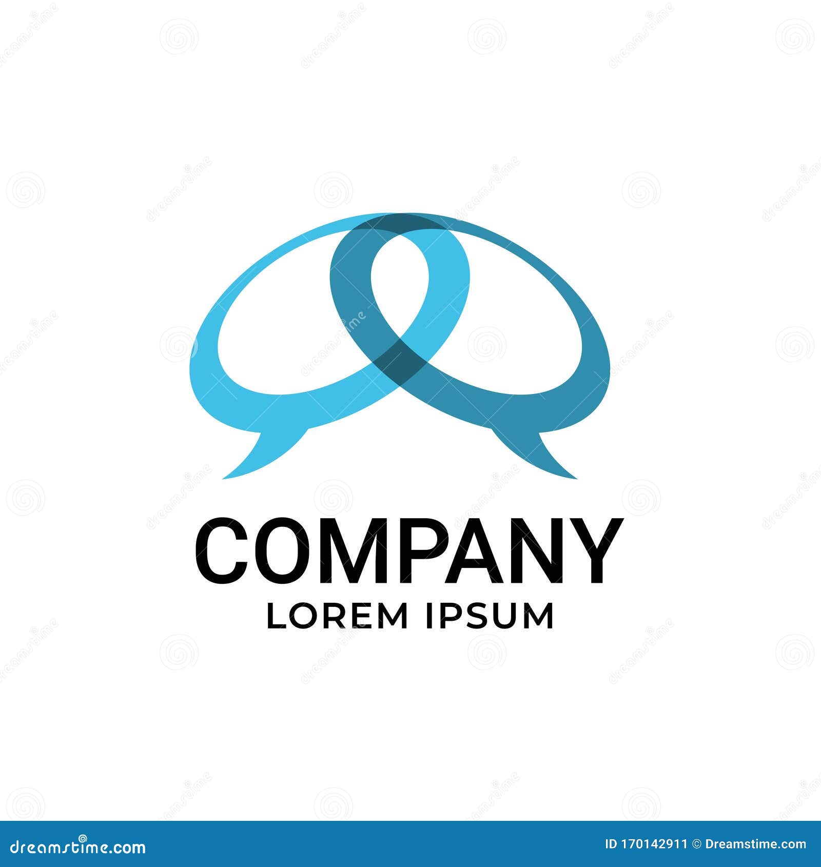 Speech Bubble Modern Concept Logo Design Vector Inspiration Stock ...