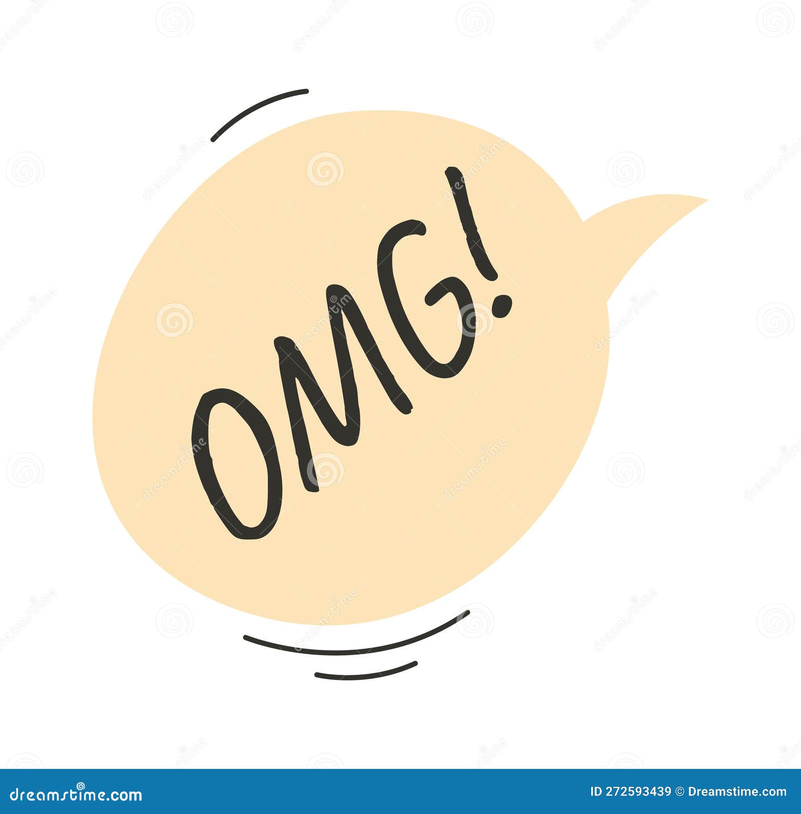 Speech Bubble OMG Announcement Stock Vector - Illustration of dialogue ...