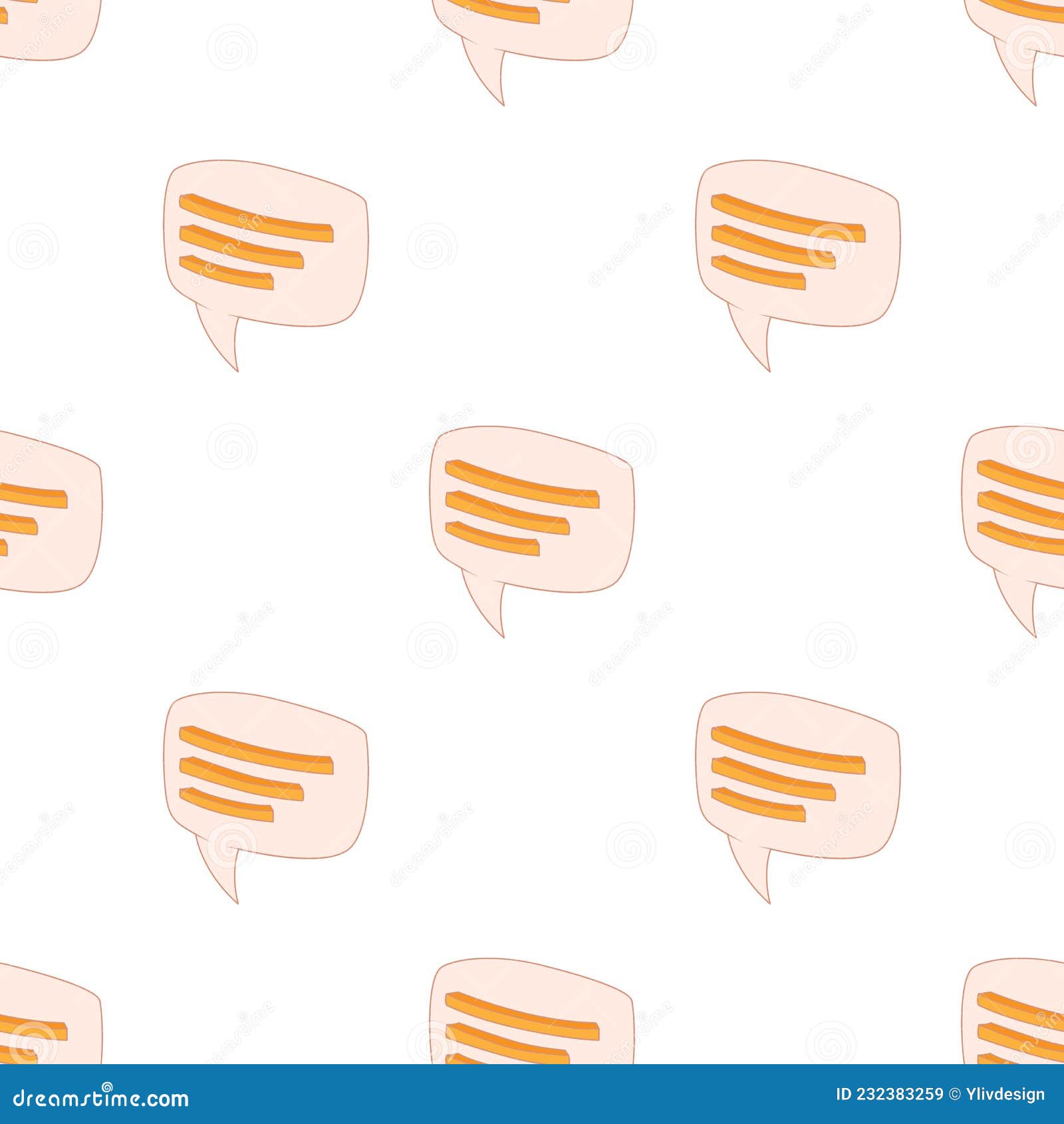 Speech Bubble Pattern Seamless Vector Stock Vector - Illustration of ...