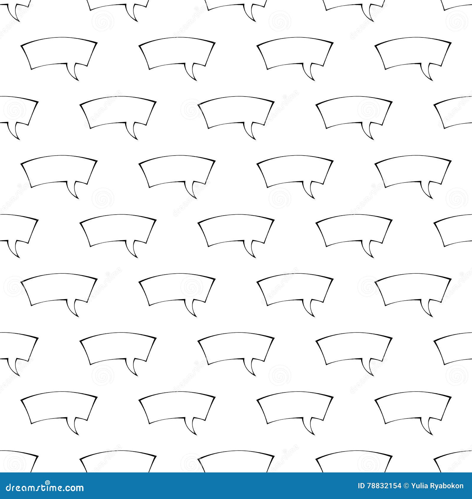 Speech Bubble Pattern Seamless Stock Vector - Illustration of ...