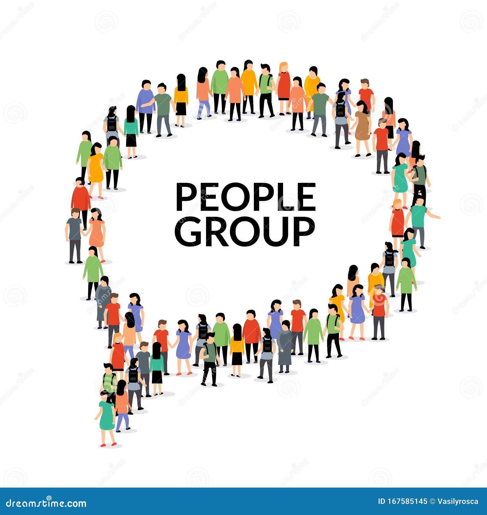 Bubble People Vector Bubbling Speech Communication And Group Of Man ...