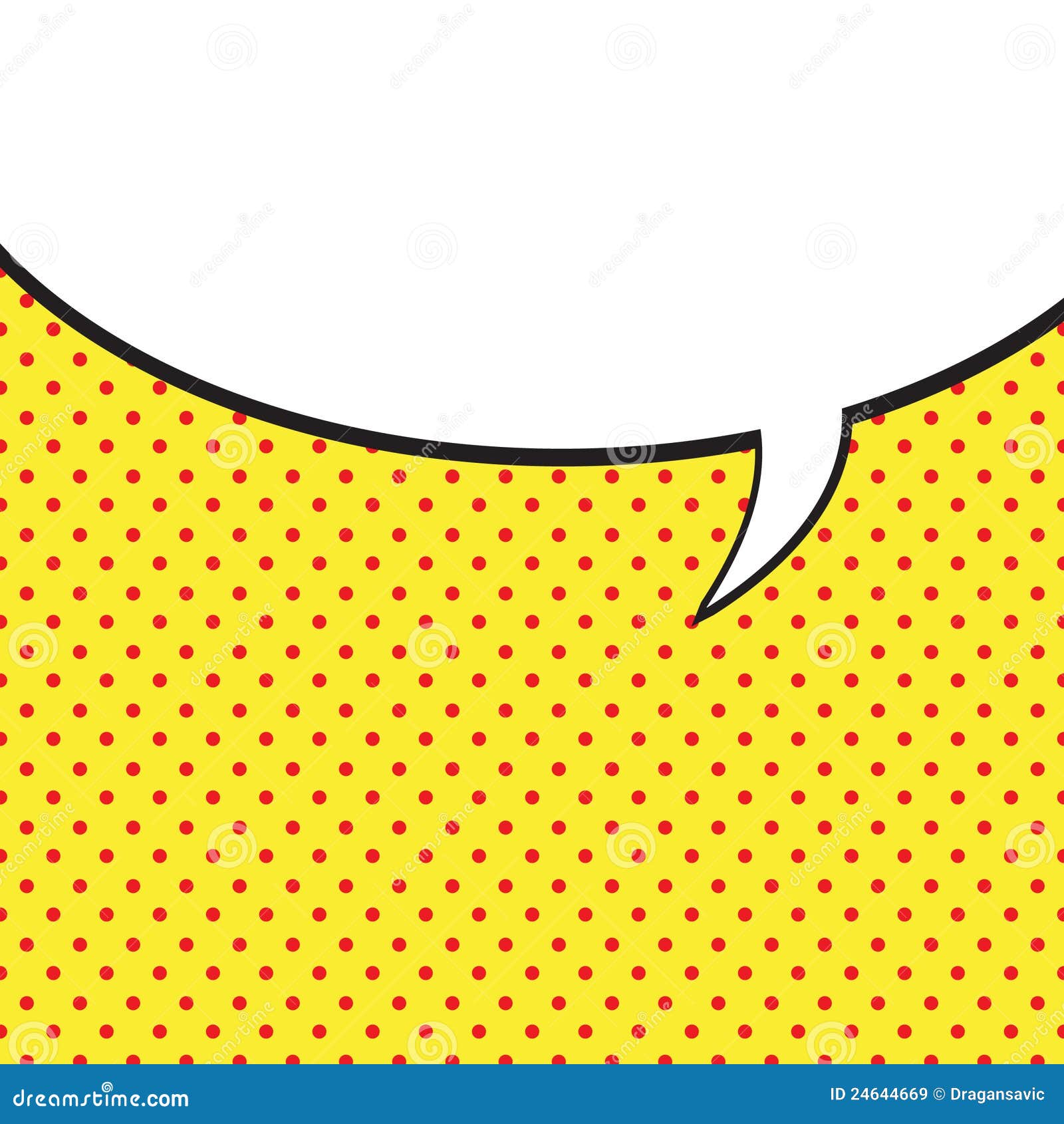 Speech Bubble in Pop-Art Style Stock Vector - Illustration of ...