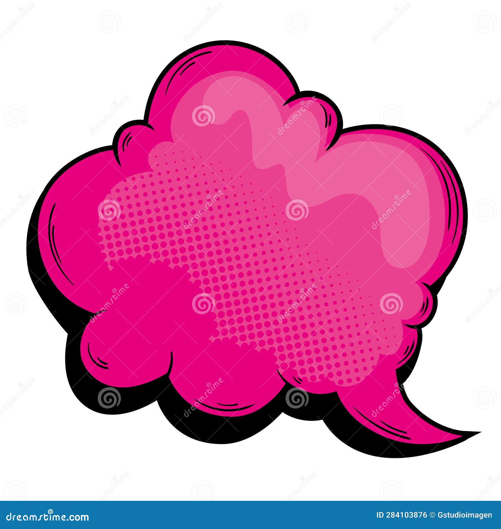 Speech Bubble Pop Art Style Stock Vector - Illustration of style, retro ...