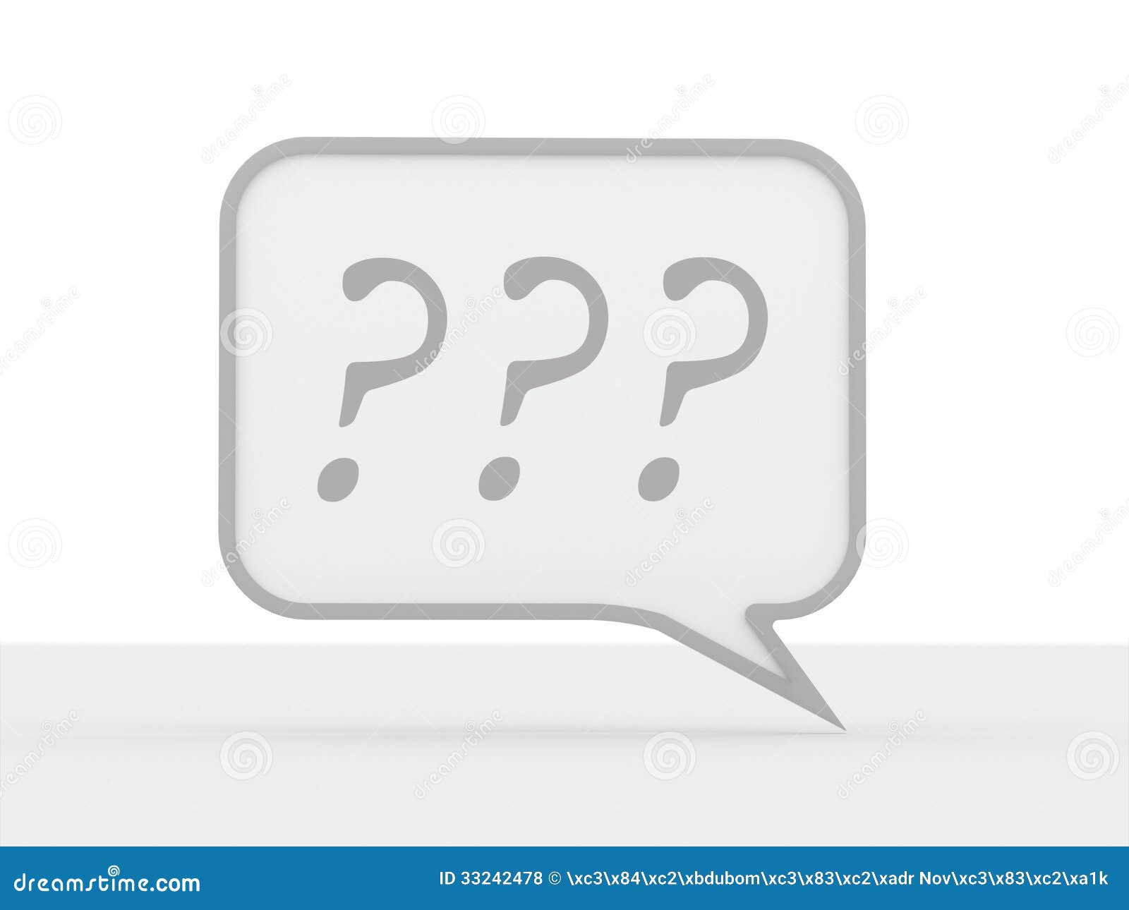 Speech Bubble With Question Marks Royalty Free Stock Photos - Image ...