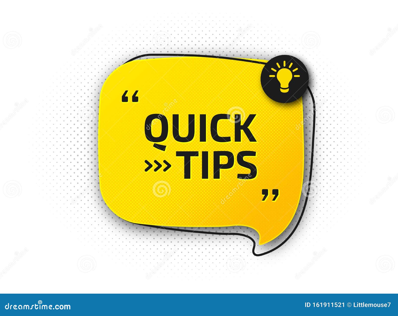 Useful Quick Tip. Trick Suggesting Advice and Help Stock Vector ...
