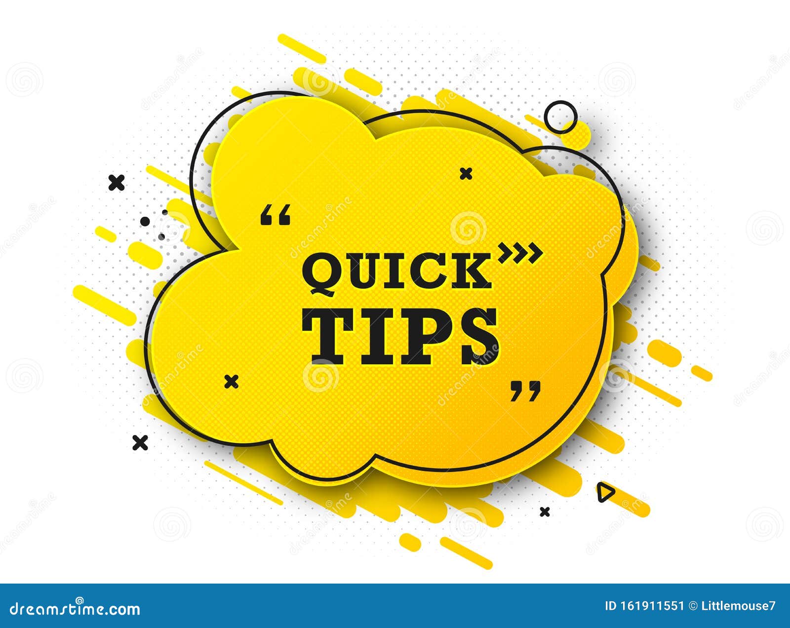 Useful Quick Tip. Trick Suggesting Advice and Help Stock Vector ...