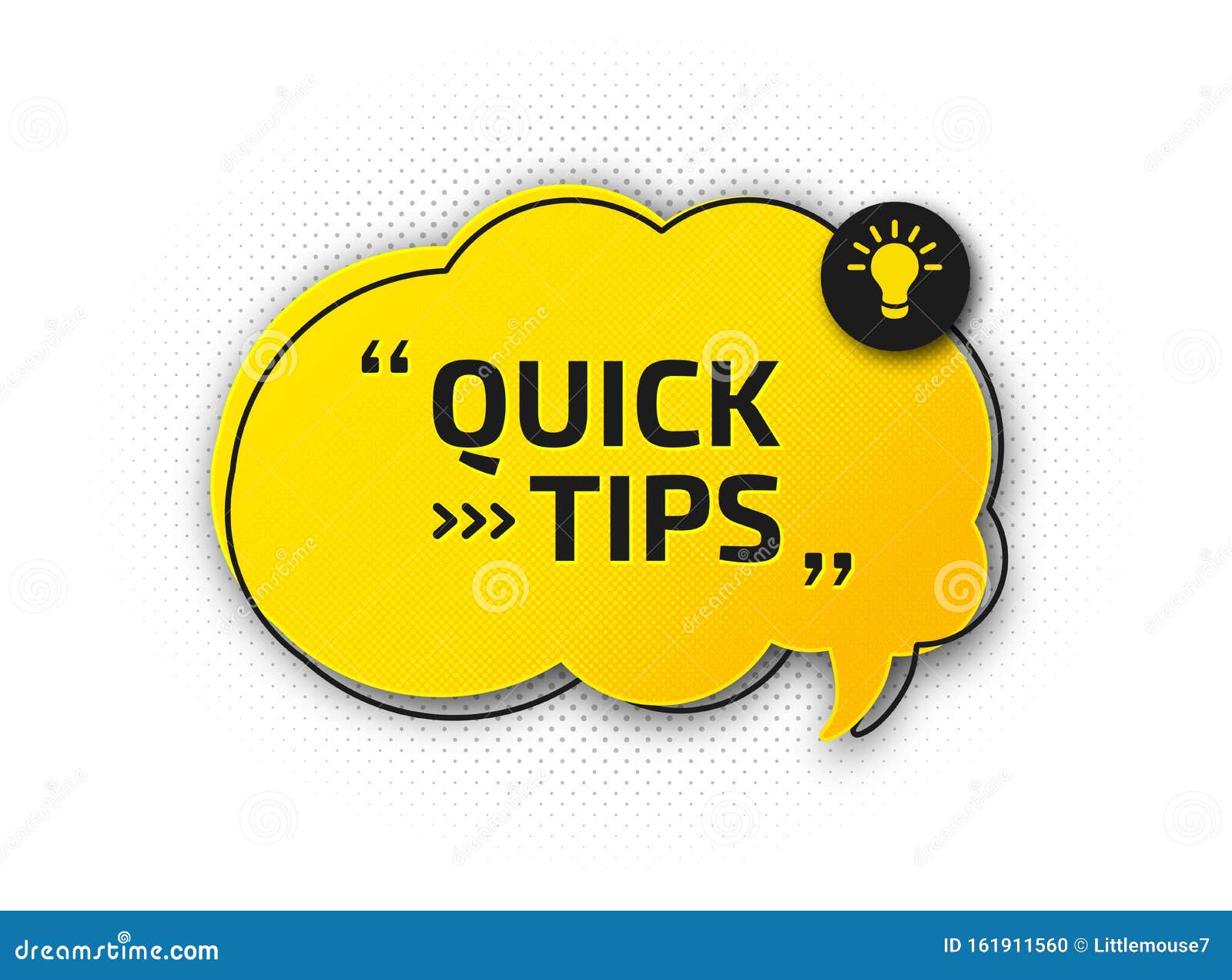 Useful Quick Tip. Trick Suggesting Advice and Help Stock Vector ...