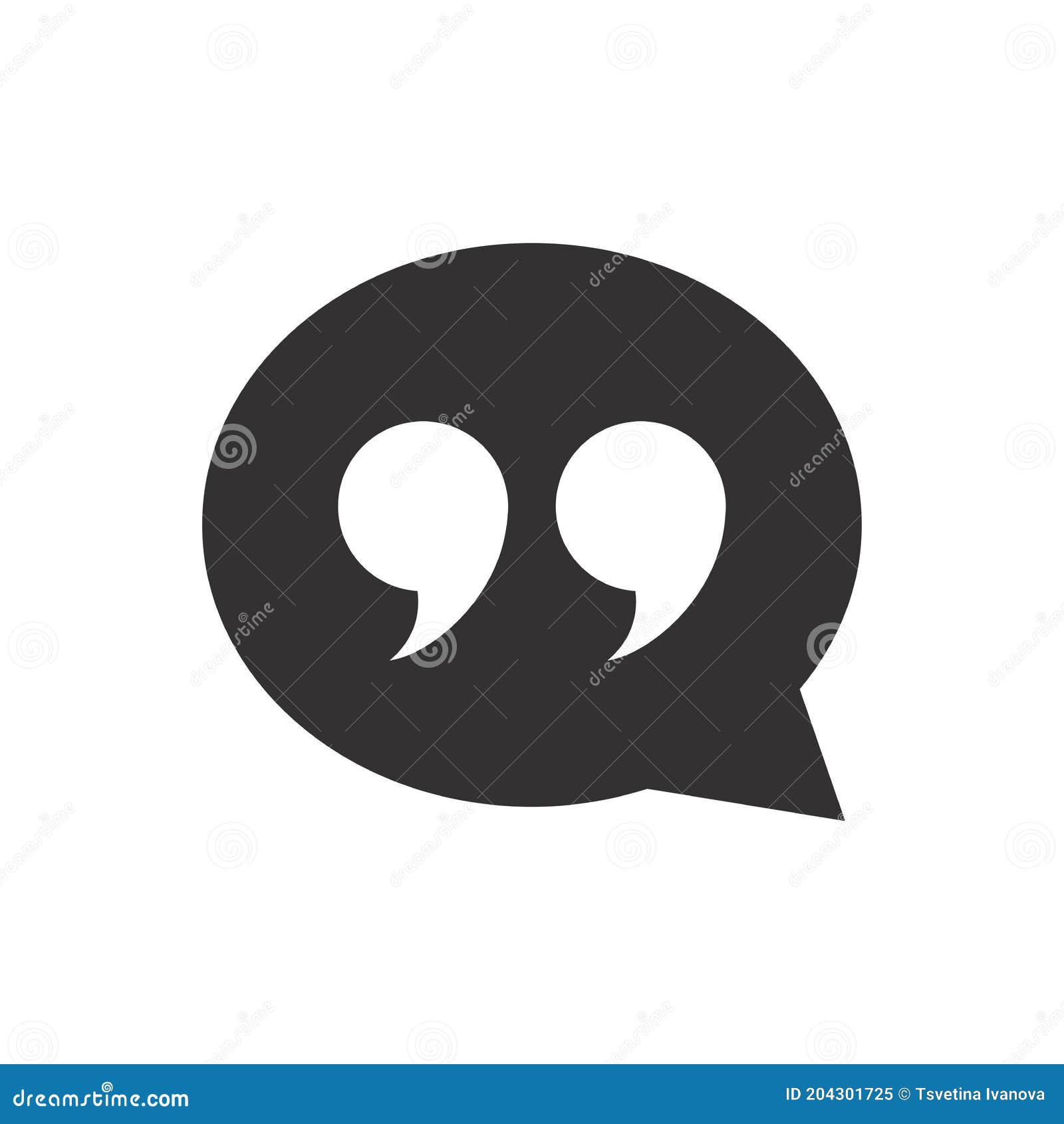 Black Texting Isolated Vector Icon. Simple Element Illustration From ...