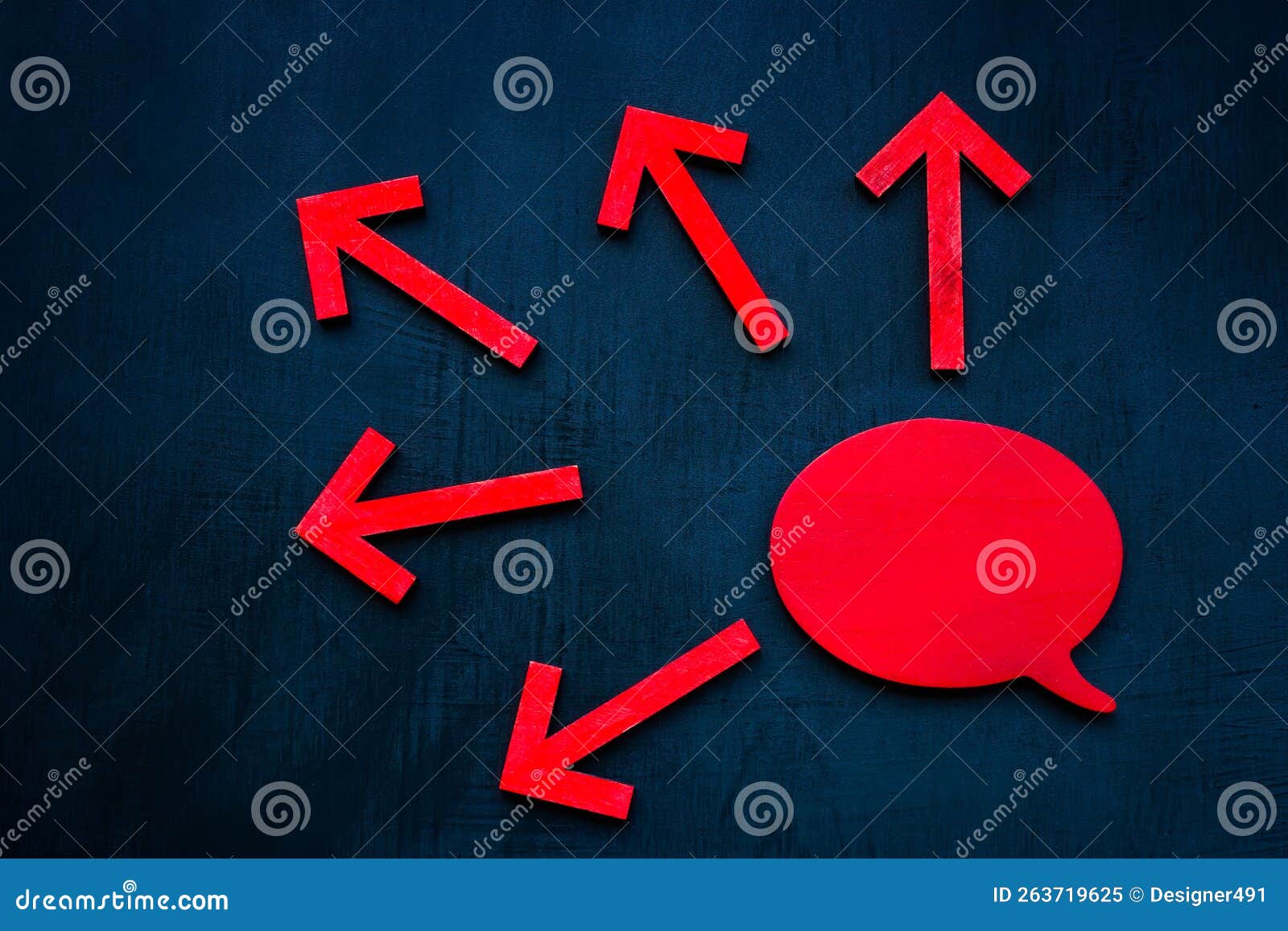 Speech Bubble and Red Arrows As Hate Speech and Aggression Concept ...