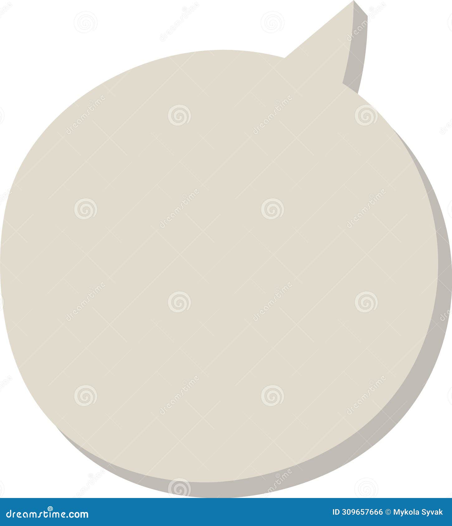 Speech Bubble Round Shape stock illustration. Illustration of dialog - 309657666