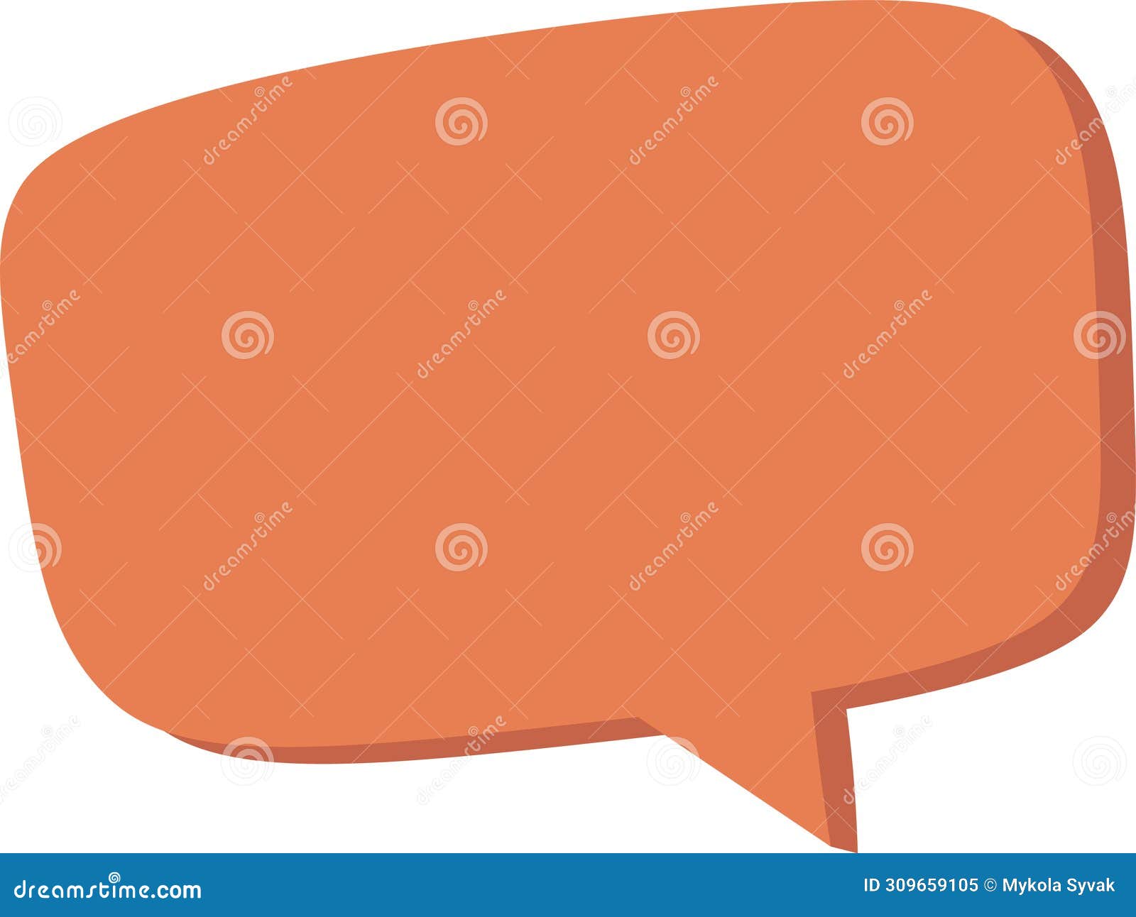 Speech Bubble Rounded Shape Stock Vector - Illustration of icon, abstract: 309659105