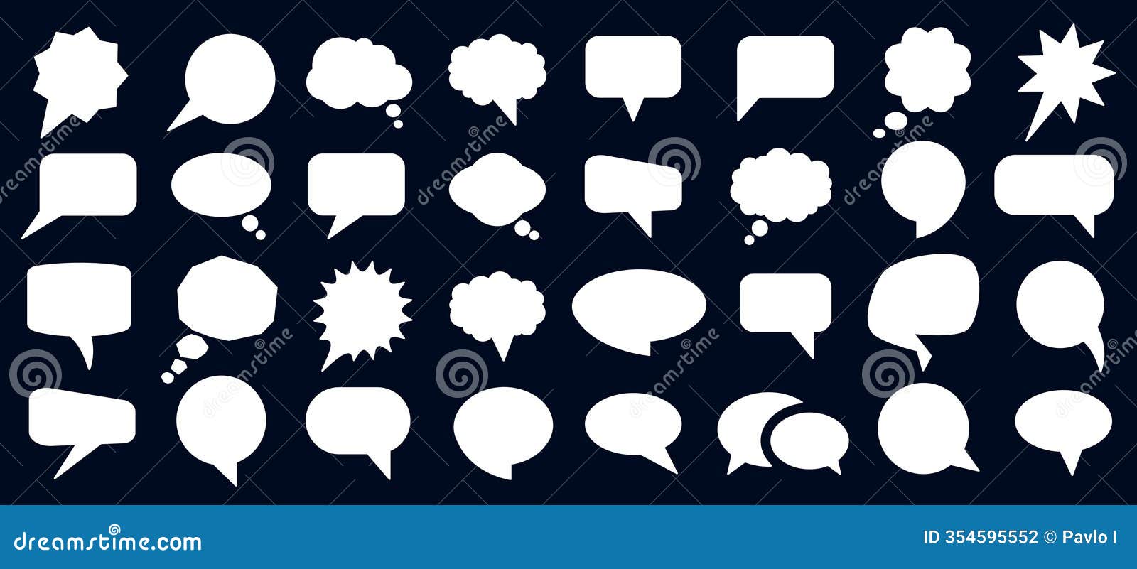 Empty Comic Strip Speech Bubble Cartoon Vector | CartoonDealer.com ...