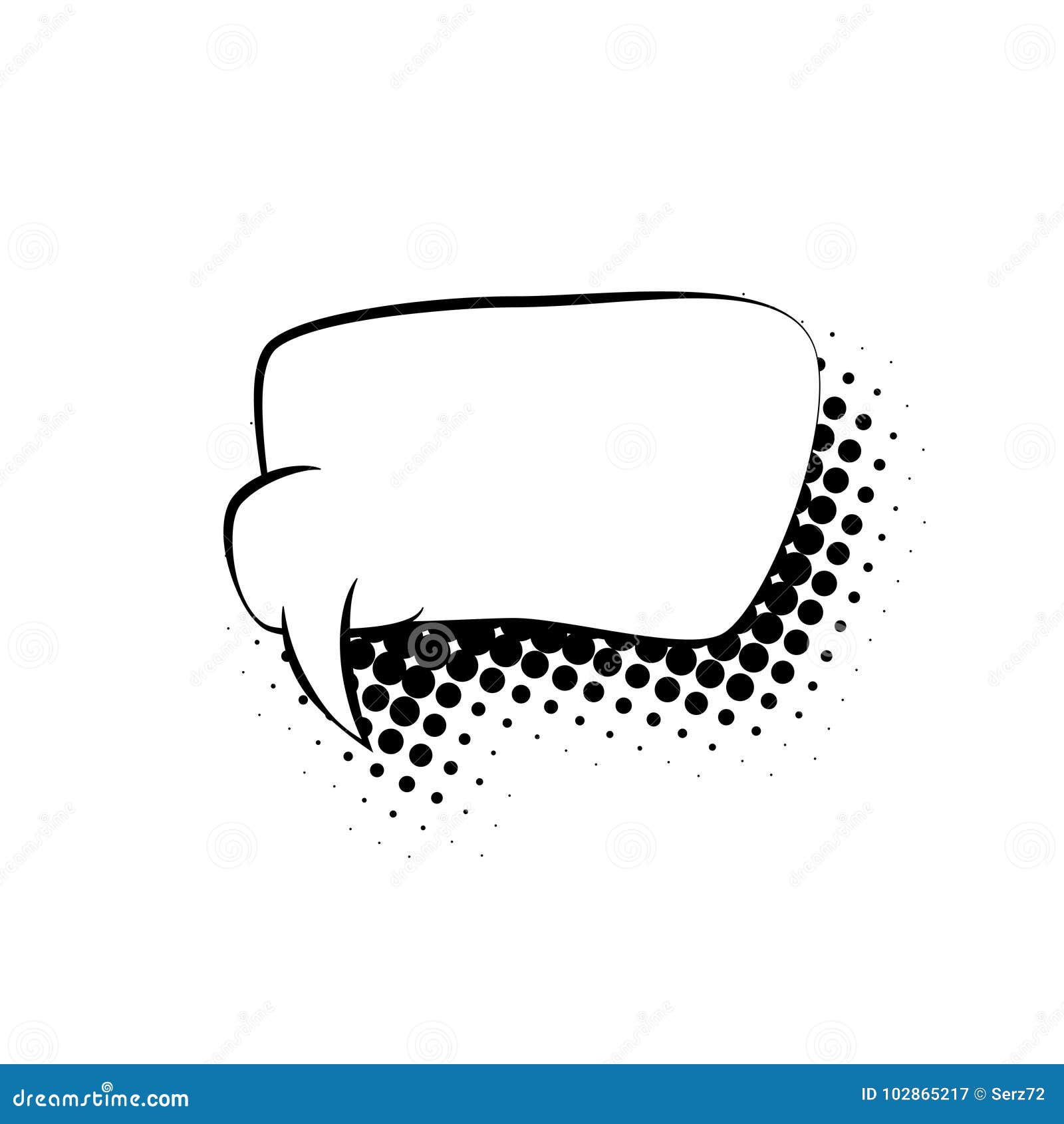 Speech Bubble with Shadow stock vector. Illustration of balloon - 102865217
