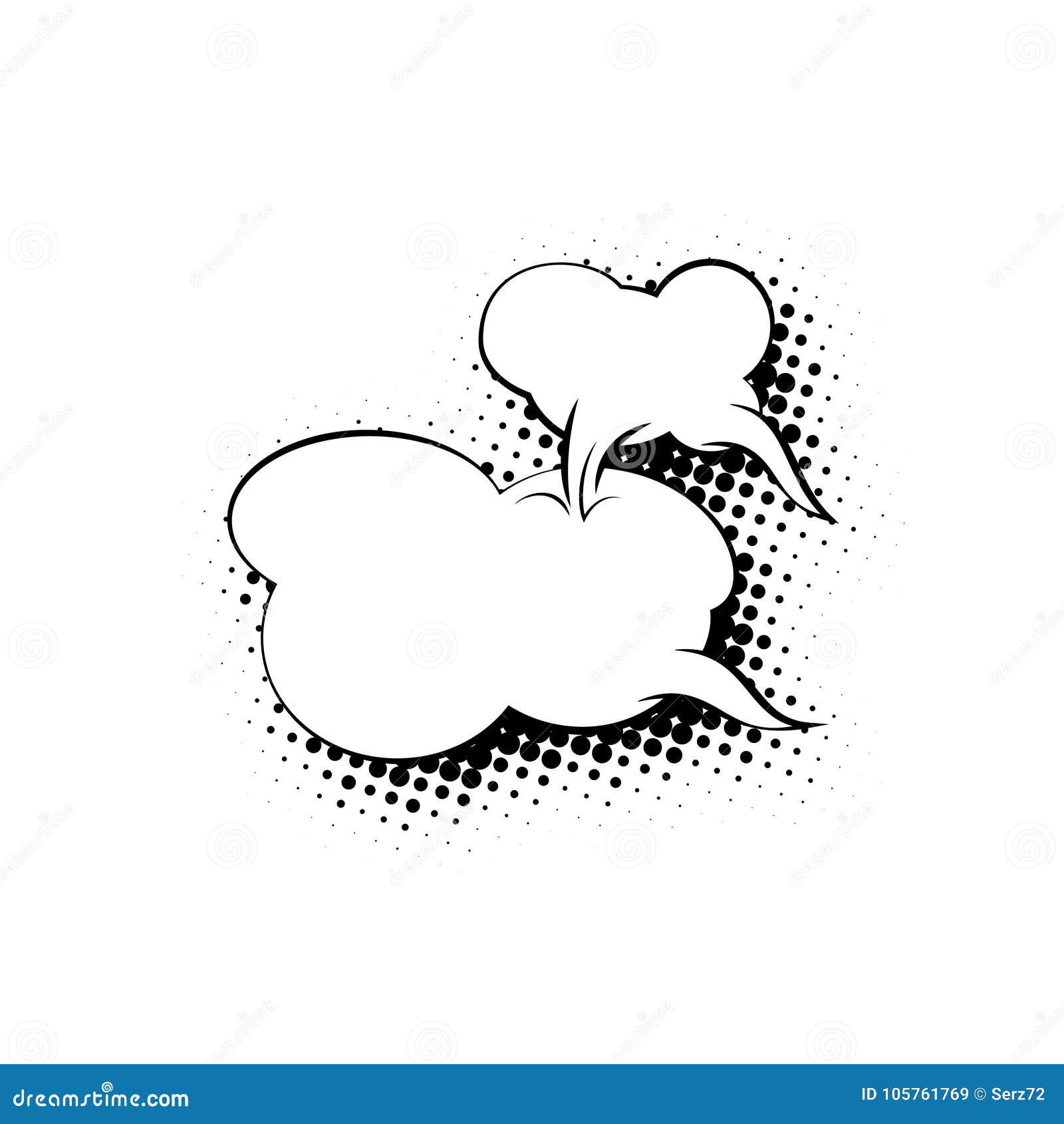 Speech Bubble Isolated on White Stock Vector - Illustration of abstract ...