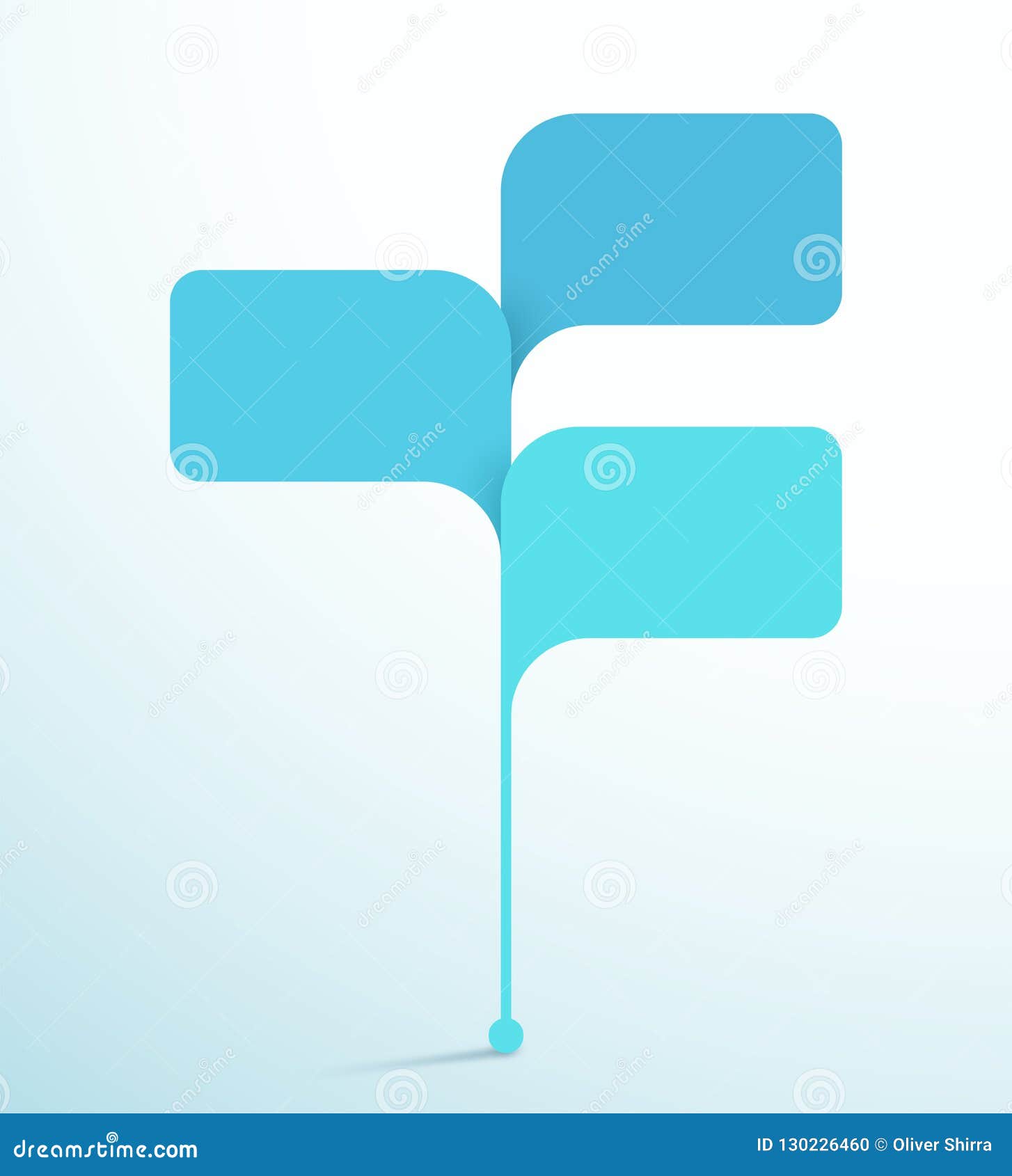 3 Speech Bubble Shapes Vector 3d Infographic Template Stock Vector ...