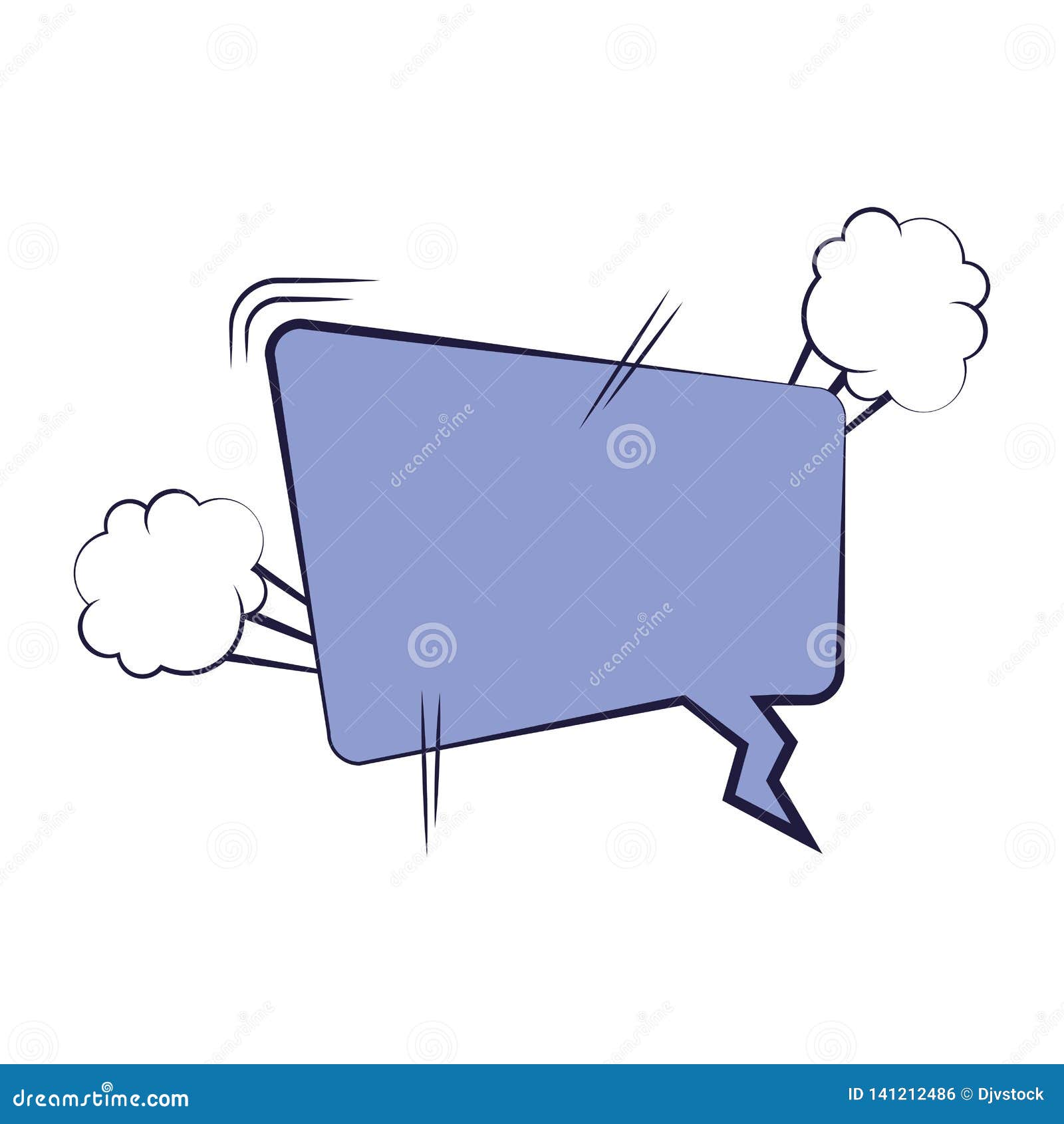 Speech Bubble with Smoke Pop Art Style Stock Vector - Illustration of ...