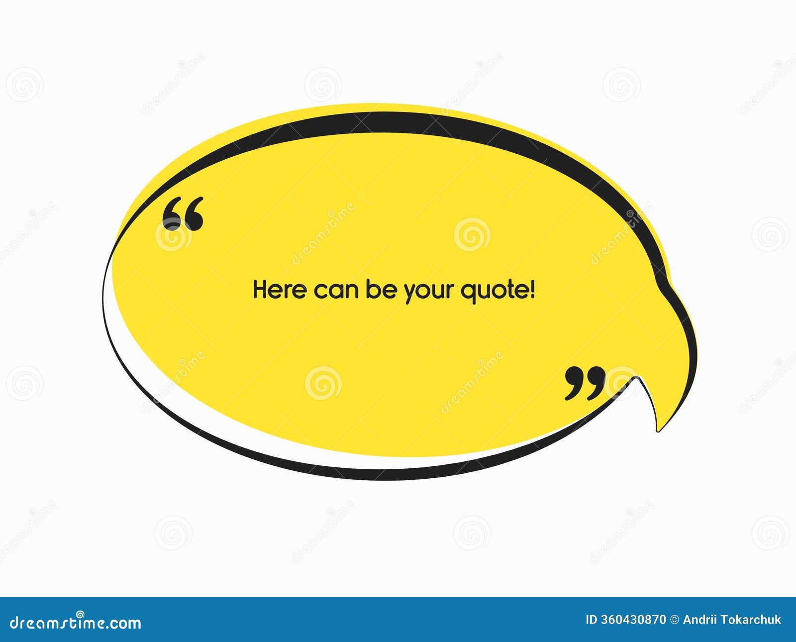 Speech Bubble. Space for Quote Text, Frame Message Stock Vector ...