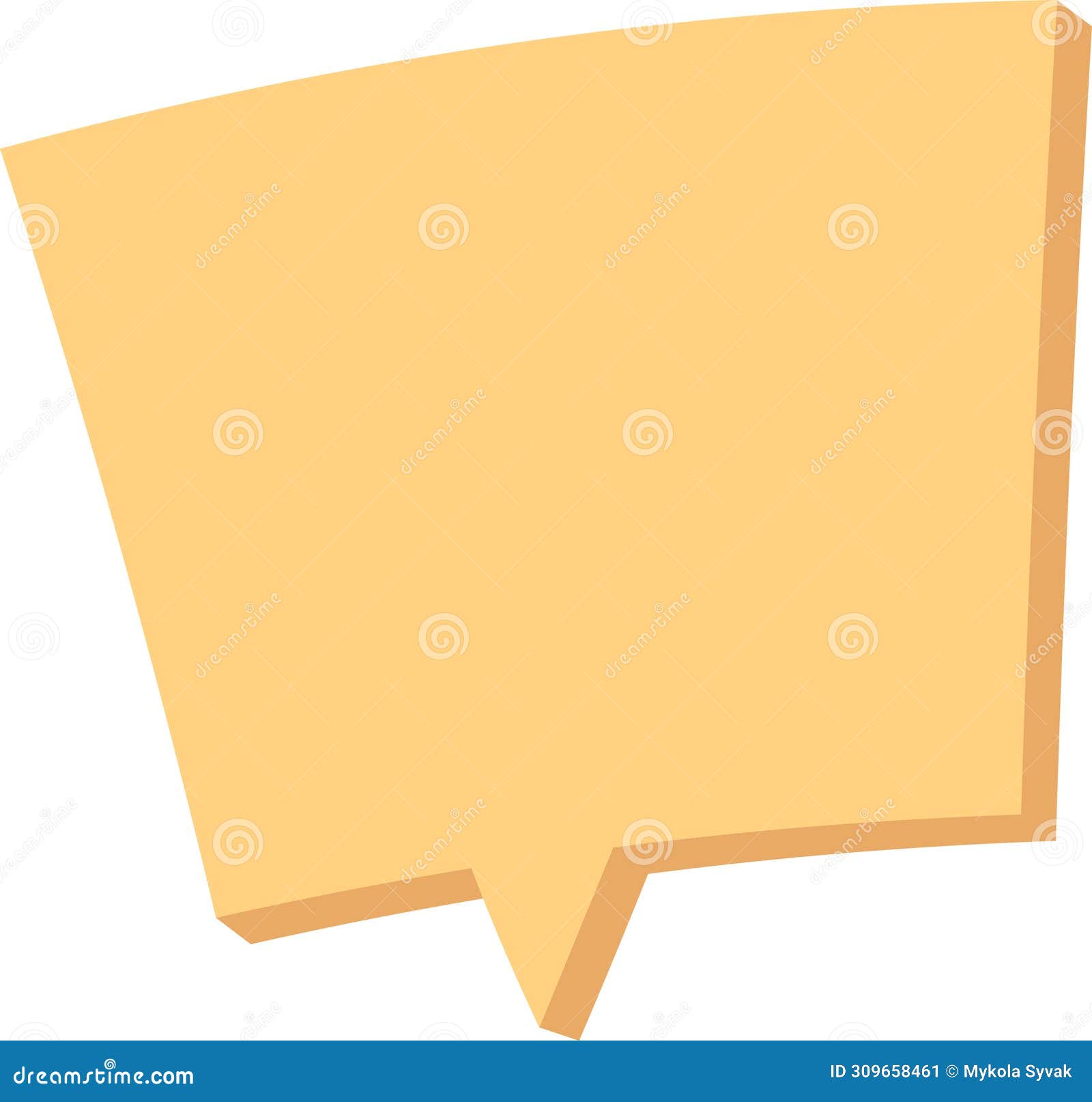 Speech Bubble Square Shape stock vector. Illustration of bubble - 309658461